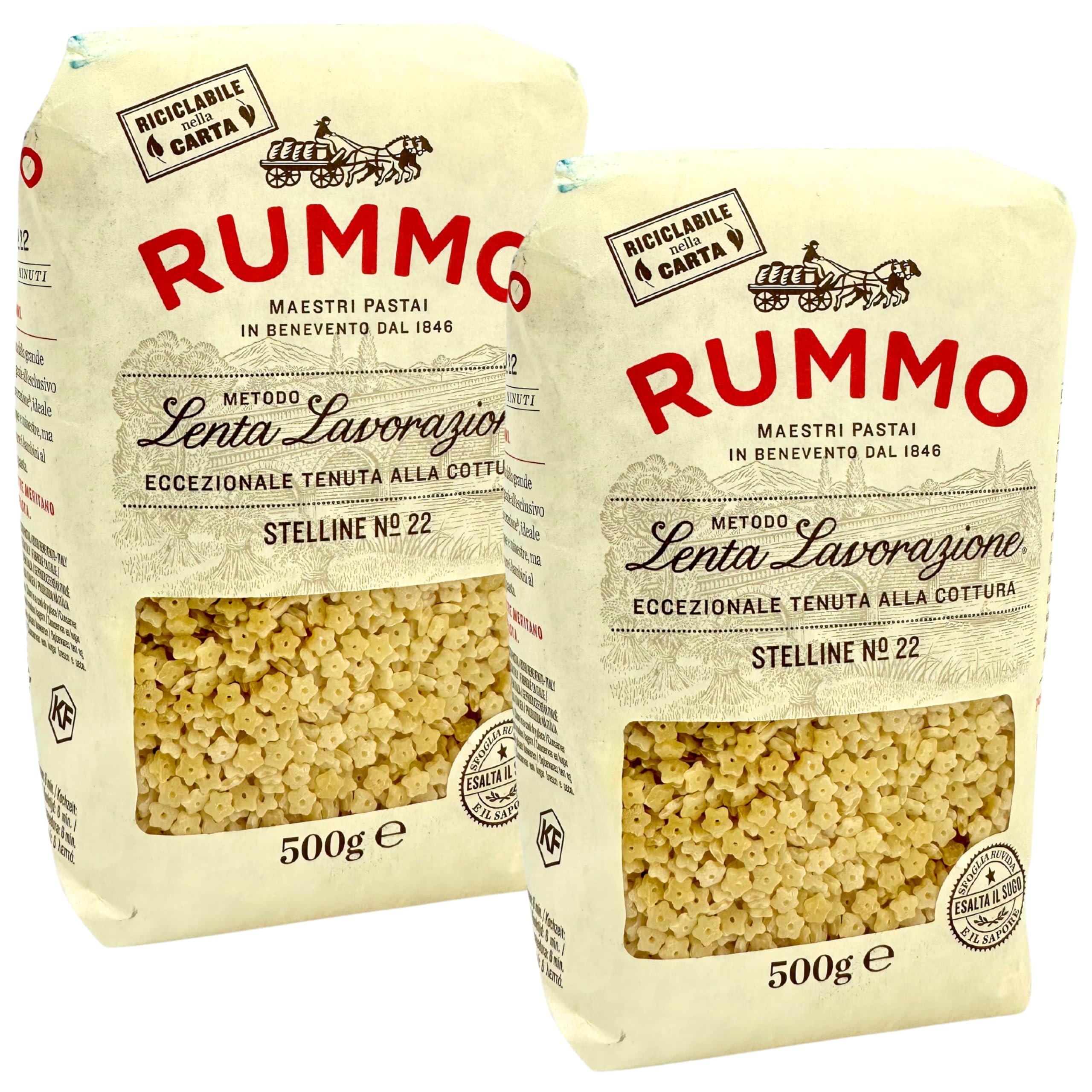 Amazon.com : Rummo Stelline Pasta Stars from Italy 1.1 lb. (500g)(Pack ...
