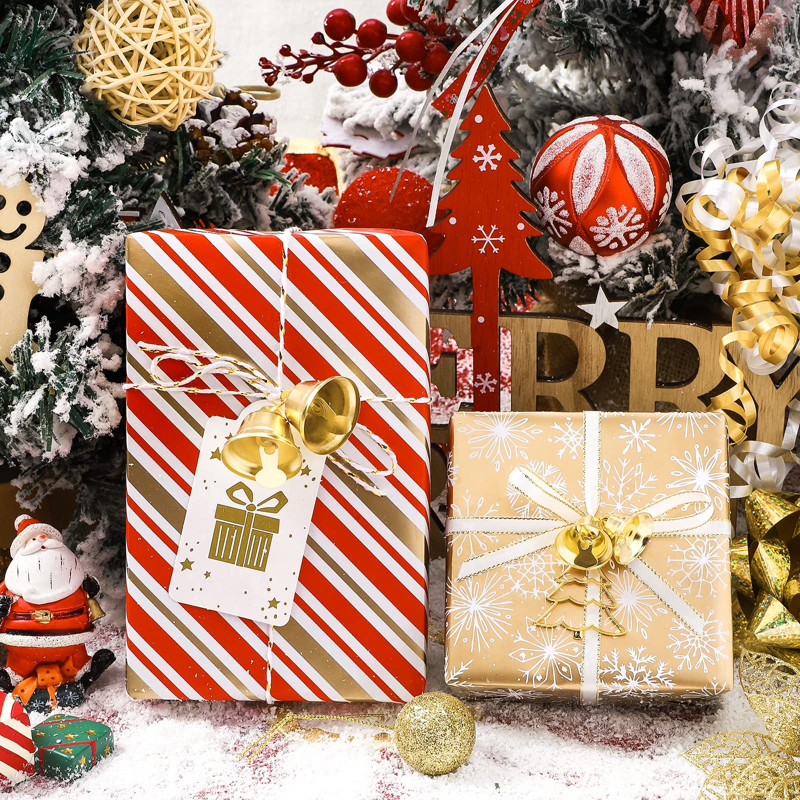 Snapklik.com : MAYPLUSS Christmas Wrapping Paper Roll - Mini Roll - 17. ...
