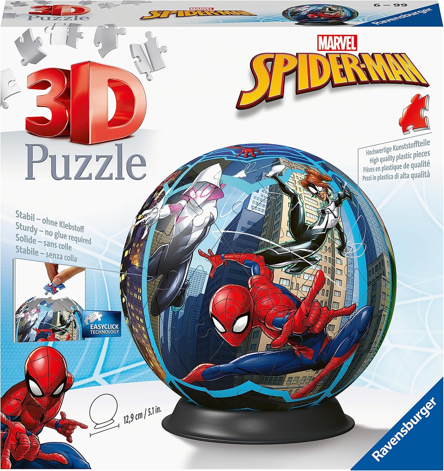 Ravensburger 11563 Marvel Spiderman 3D Jigsaw Puzzle for Kids and ...