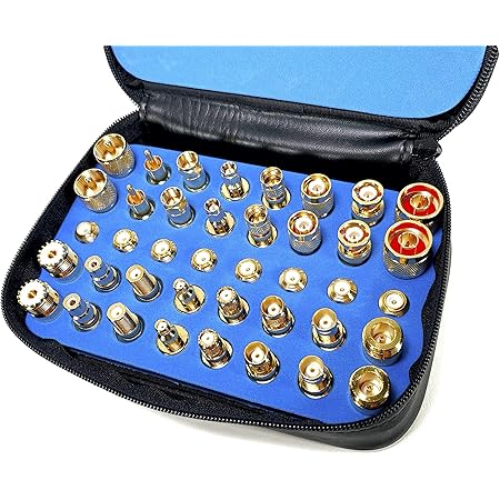Amazon.com: ConnectoRF 40PCS Universal RF Coaxial Connector Adapter Kit N TNC BNC SMA UHF Mini ...