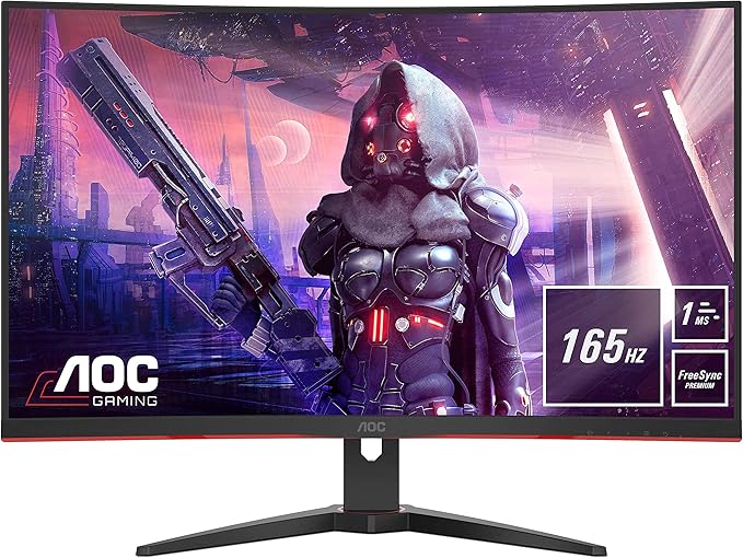 AOC Gaming CQ32G2SE - 32 Inch QHD Curved Monitor, 165Hz, 1 ms MPRT, VA ...
