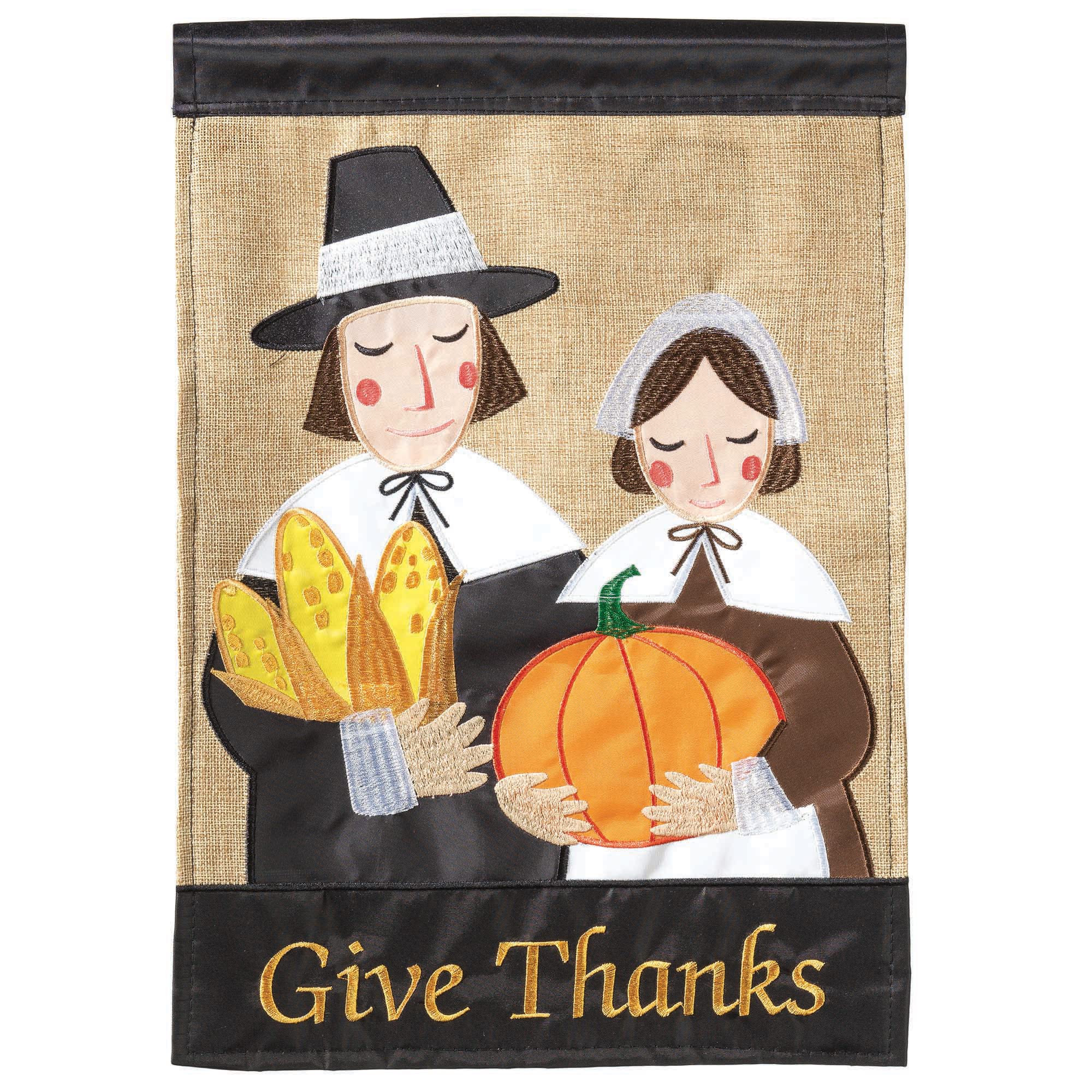 Amazon.com : Magnolia Garden Pilgrims Give Thanks Mayflower 13 x 18 ...