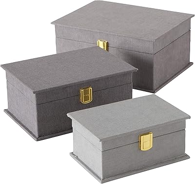 Amazon.com: A&B Home Snake Print Decorative Rectangular Boxes with ...