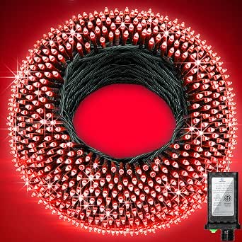 750 LED 256ft Outdoor Christmas Lights, Super Long String Lights 8 ...