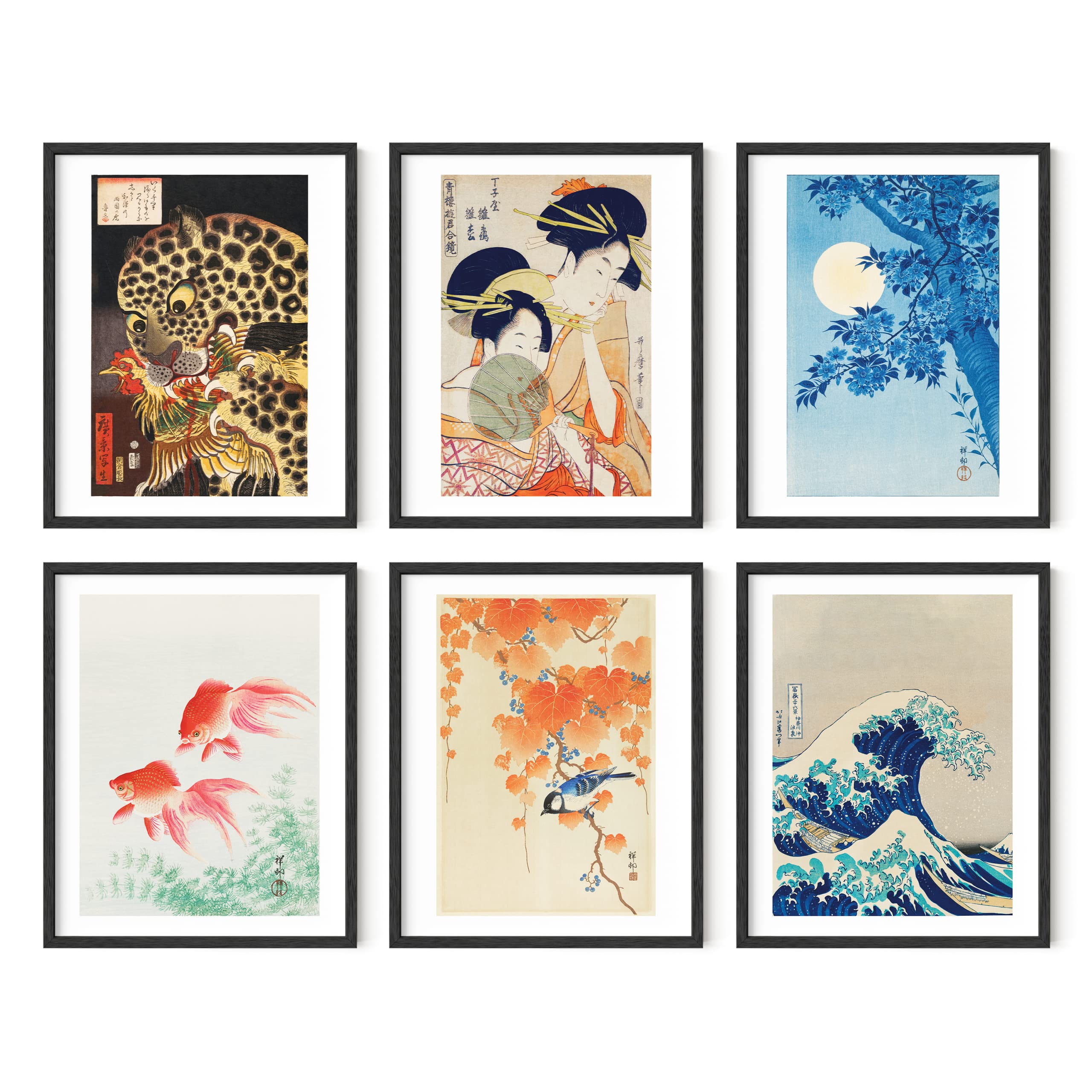 Amazon.com: HAUS AND HUES Asian Art Prints Japanese Art Wall Decor ...
