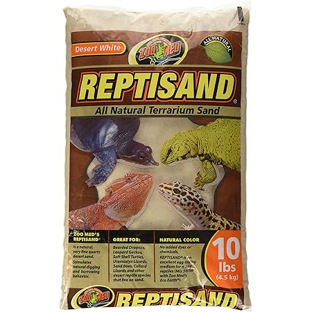 Amazon.com : Zoo Med Vita Sand, 10 Pounds, White : Pet Habitat Sand ...