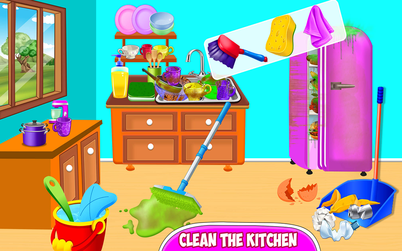 Sweet Girl House Clean up House cleaning Games:Amazon.com:Appstore for Android