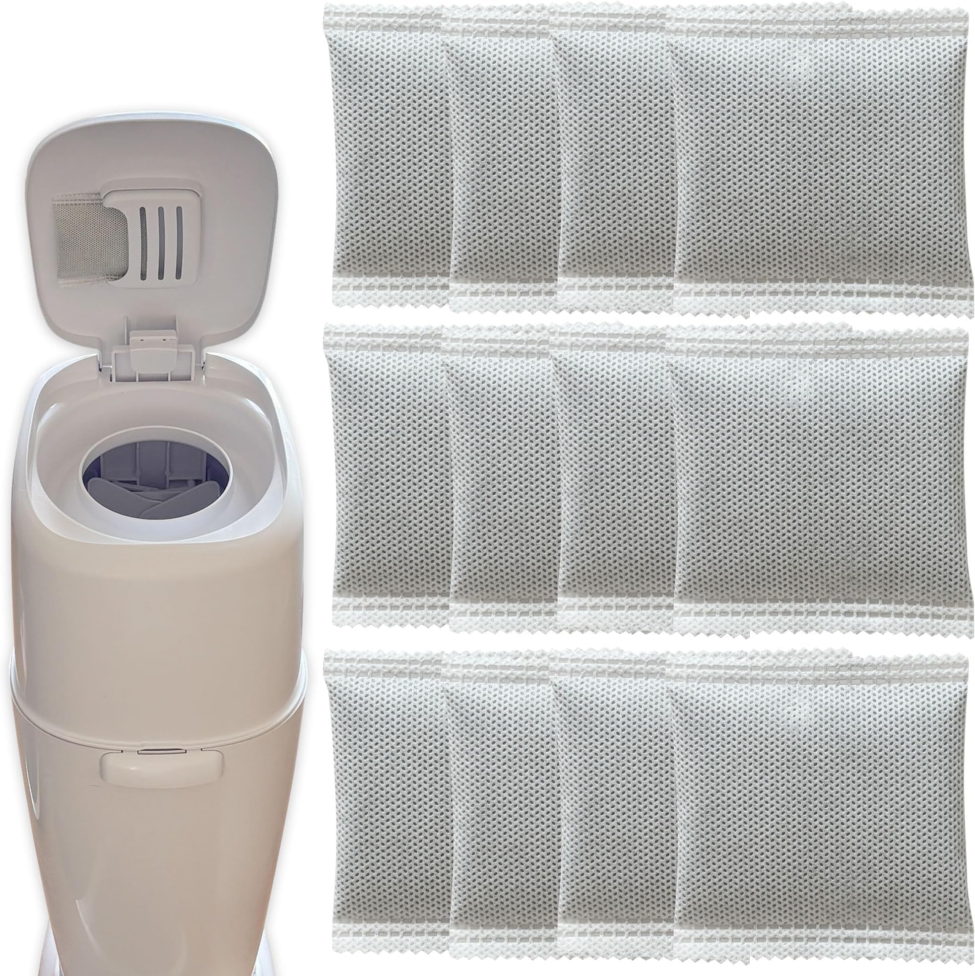 Amazon.com: 12 Pack Diaper Pail Odor Absorber Carbon Filter Refills for ...