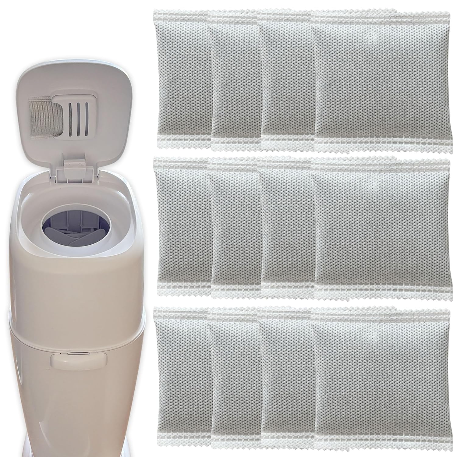 Amazon.com: 12 Pack Diaper Pail Odor Absorber Carbon Filter Refills for ...