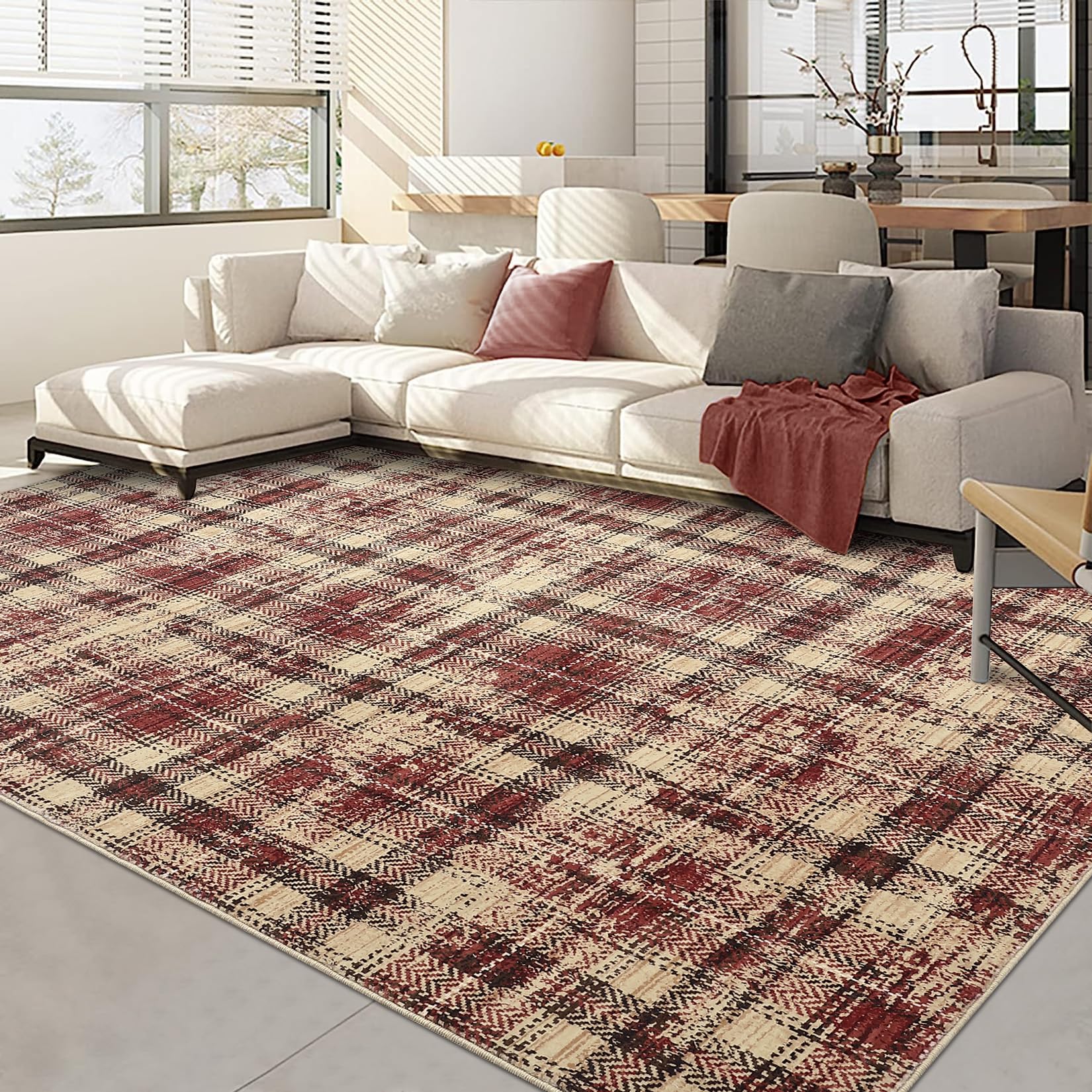 Amazon.com: COZYLOOM Washable Rugs 9x12 Rug for Living Room Modern ...