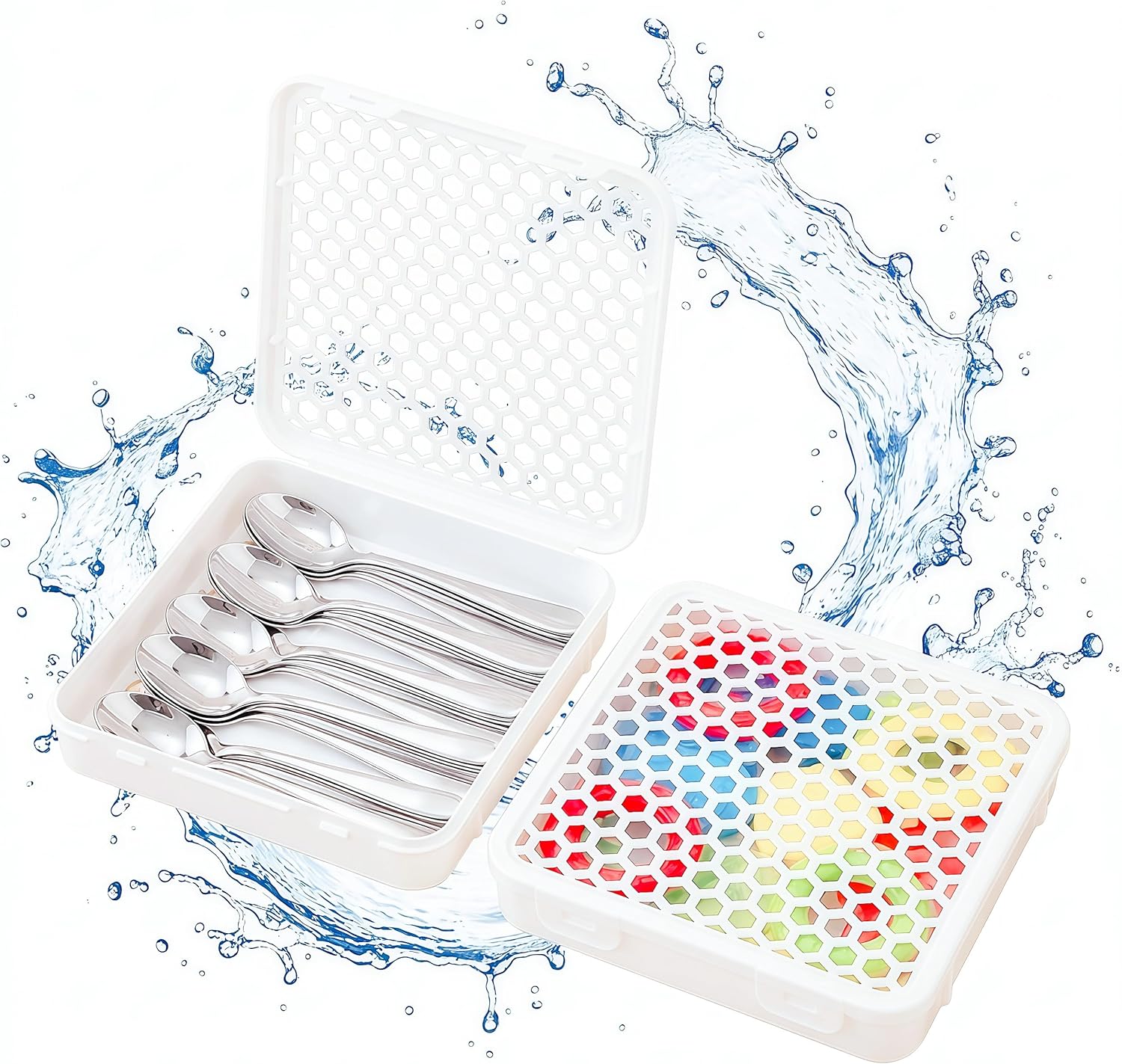 Amazon.com: SeekPals 2 Pack Dishwasher Basket for Small Items, Mesh ...