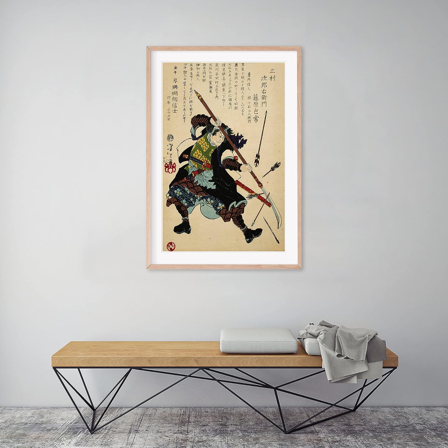 Amazon.com: Japanese Prints 1869. Ronin, or masterless Samurai, Fending ...