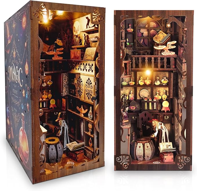 Amazon.com: DIY Book Nook Kit, with Magic Trick eBook, Mallet, 308 Pcs ...