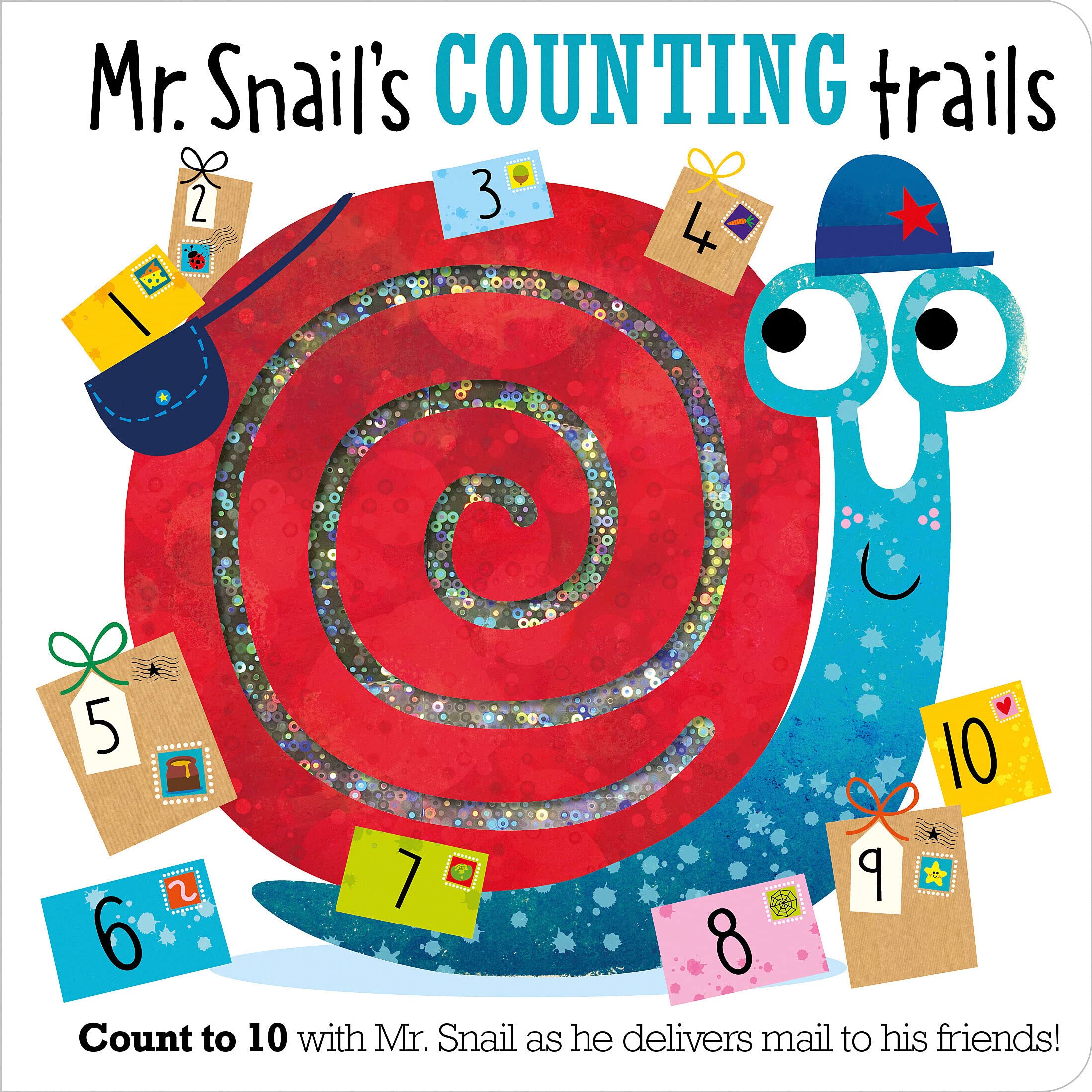 Amazon.com: Mr Snail's Counting Trails: 9781786928993: Greening, Rosie ...