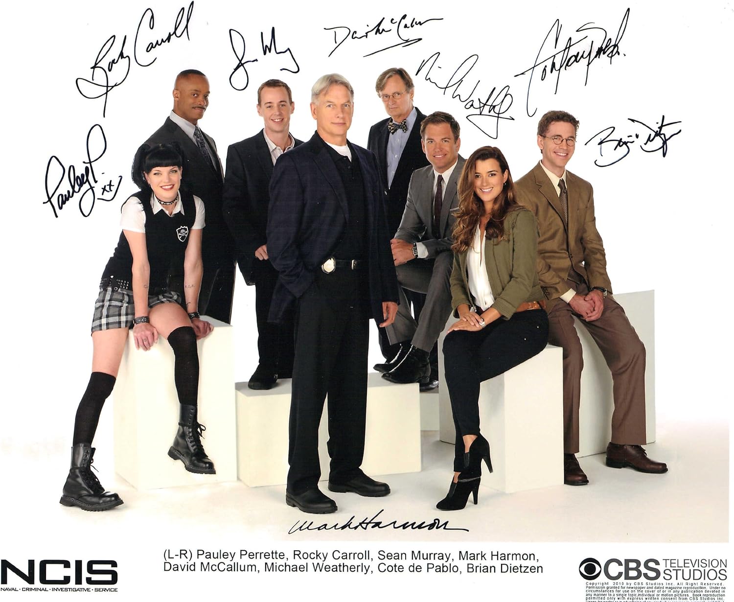 Amazon.com: NCIS TV show reprint signed cast photo RP #1 : Collectibles ...