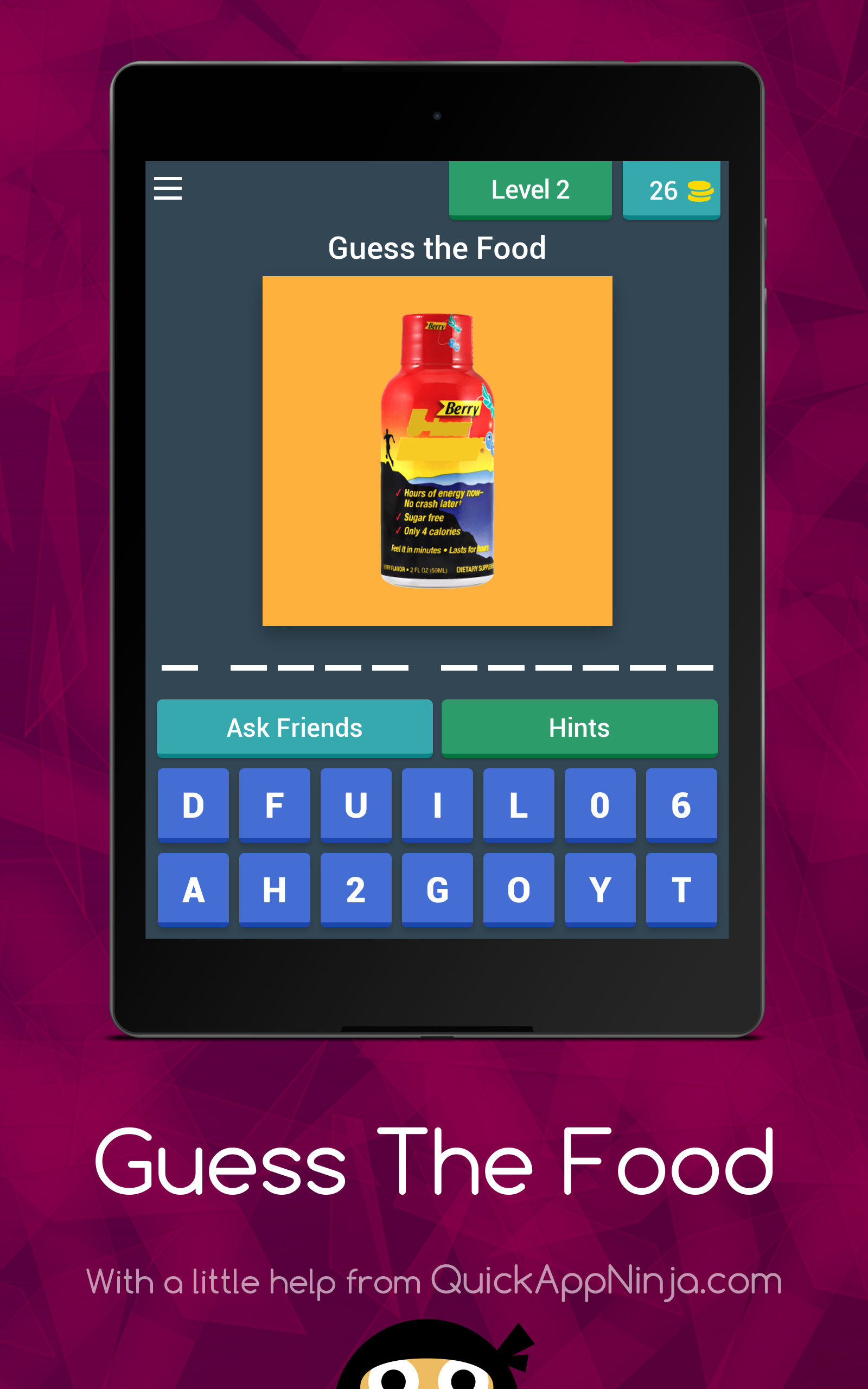 Aplicación Guess The Food en Amazon Appstore