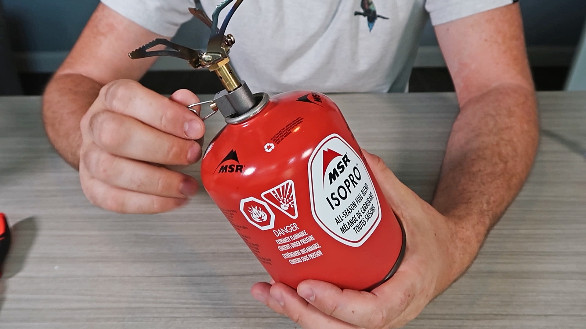 Watch MSR IsoPro Fuel Canister for Backpacking and Camping Stoves on ...