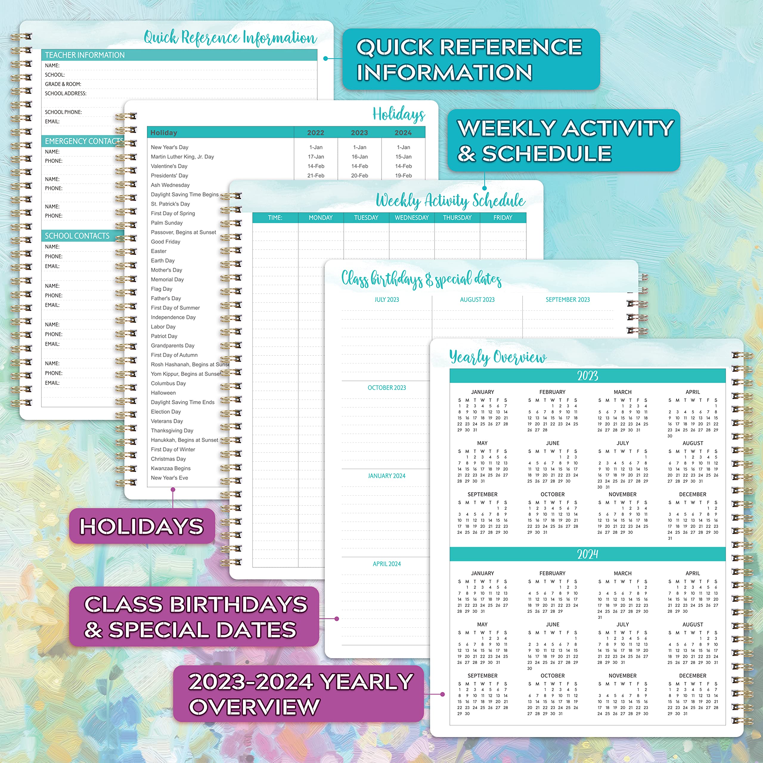 Snapklik.com : 2025-2026 Teacher Planner - Teacher Lesson Planner 2025-2026