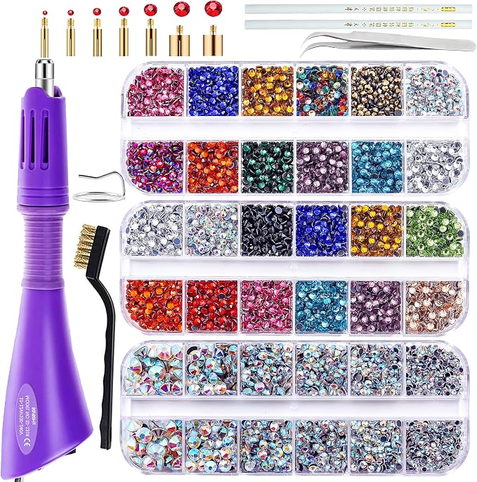 Amazon.com: blinginbox Hotfix Applicator Tool DIY Hot Fix Rhinestone ...