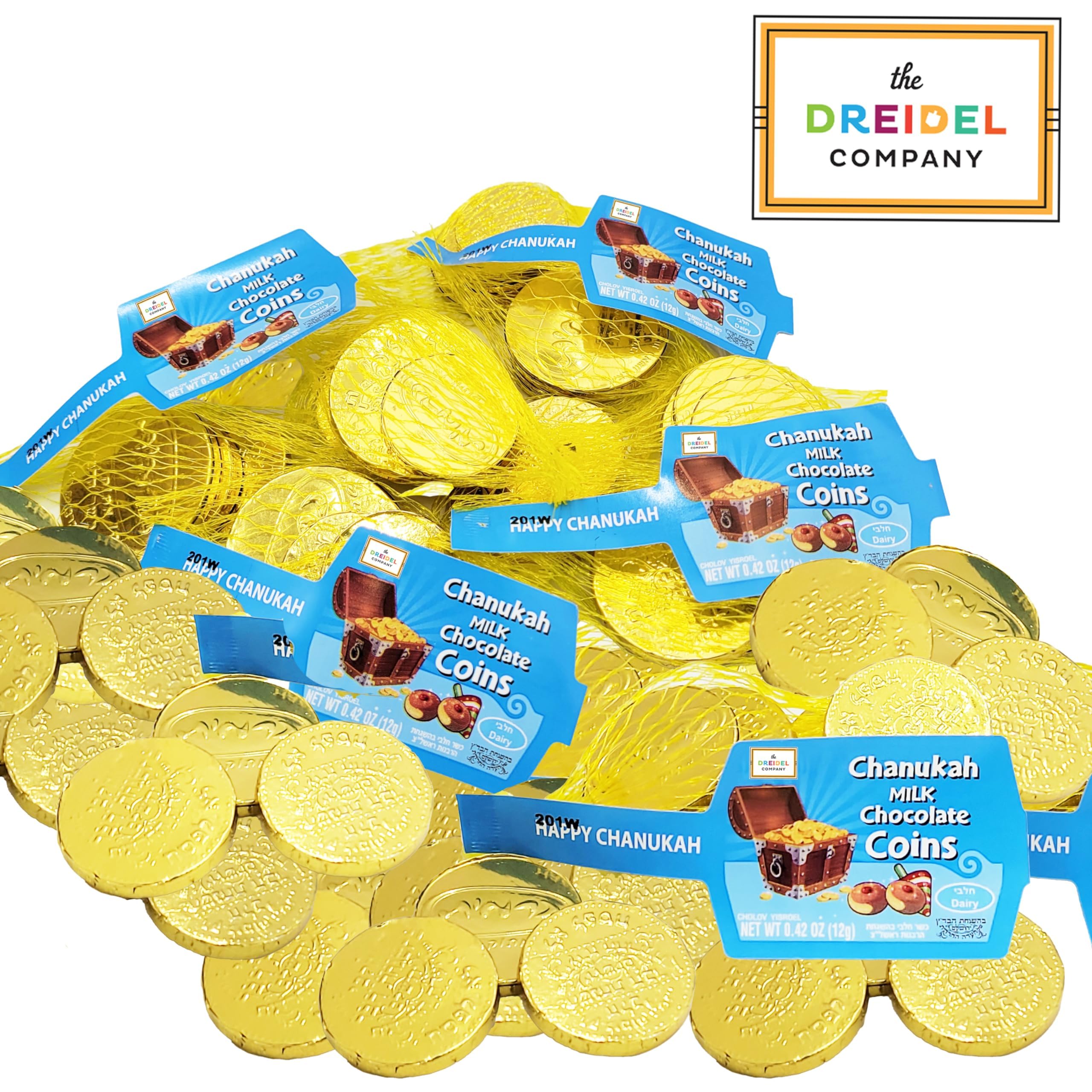 Snapklik.com : The Dreidel Company Hanukkah Chocolate Gelt, Milk ...