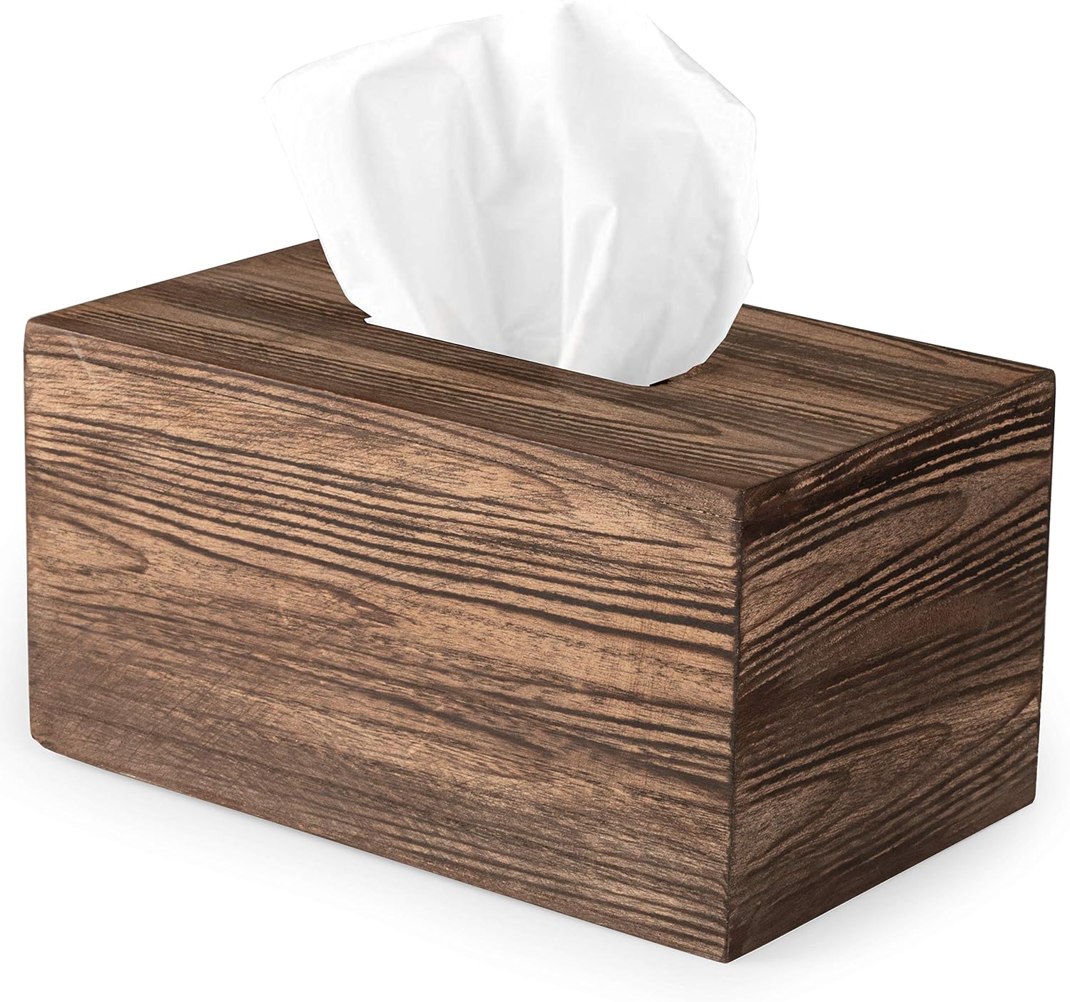 Amazon.com: Ilyapa Wood Tissue Box Cover Rectangular - Rustic Farmhouse ...