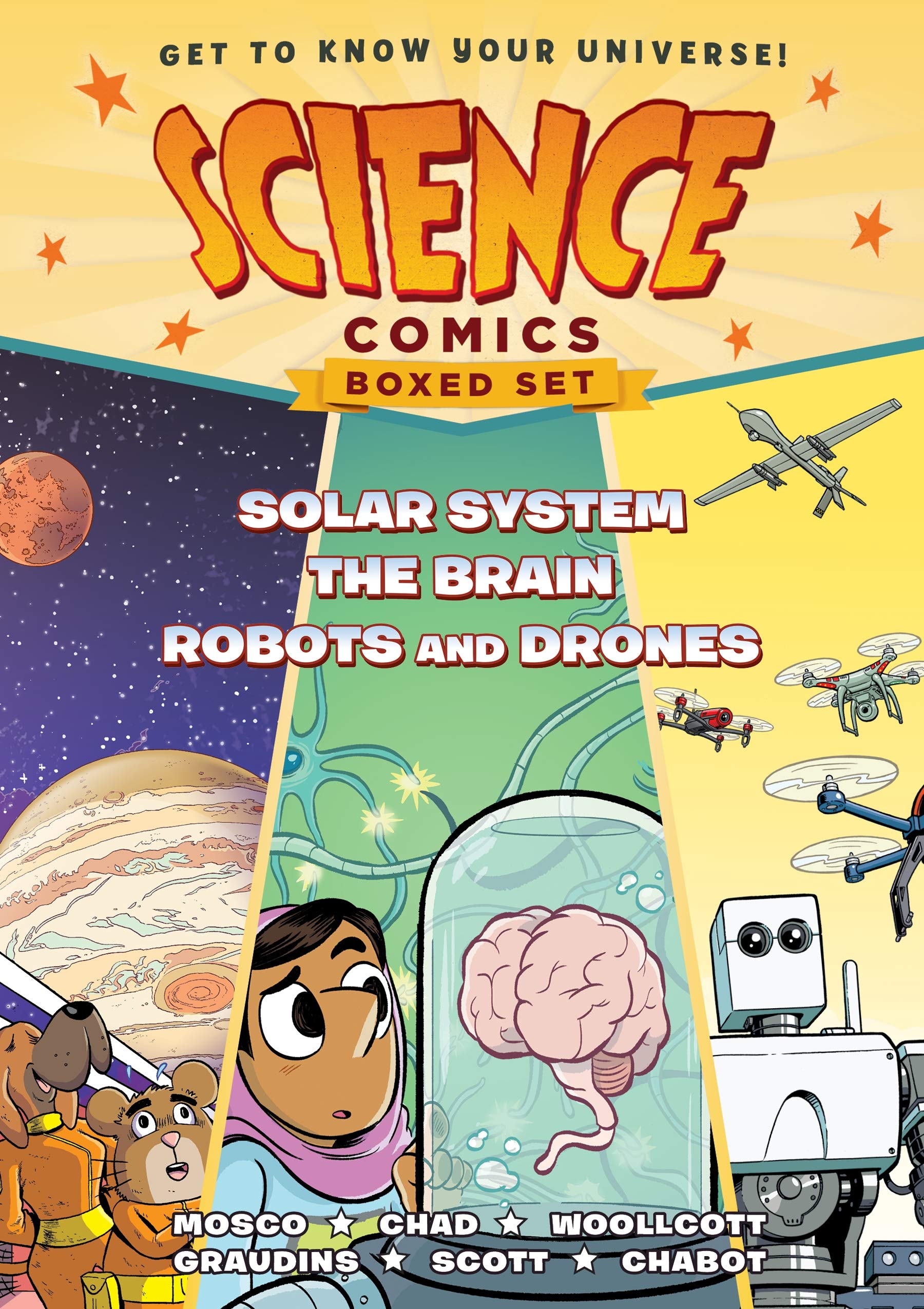 Buy Science Comics Boxed Set: Solar System, The Brain, and Robots and ...