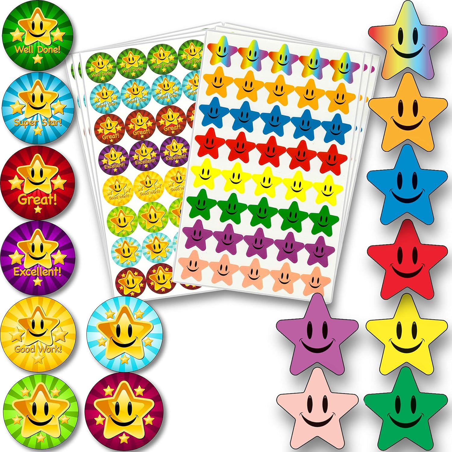 Innoveem Star Stickers For Children – Premium Quality School Stickers ...