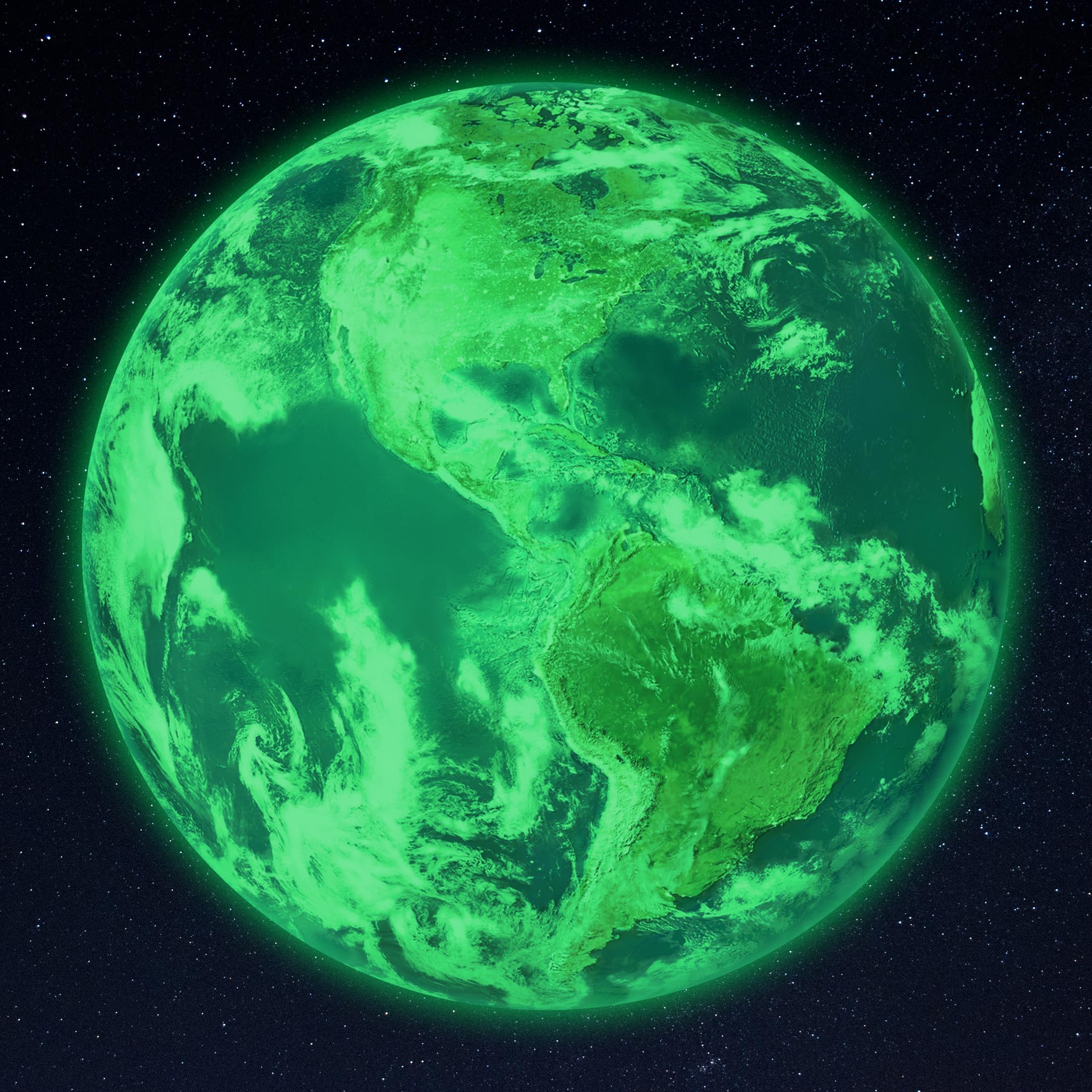 Amazon.com: Glow in The Dark Earth for Ceiling, Luminous Planet Wall ...