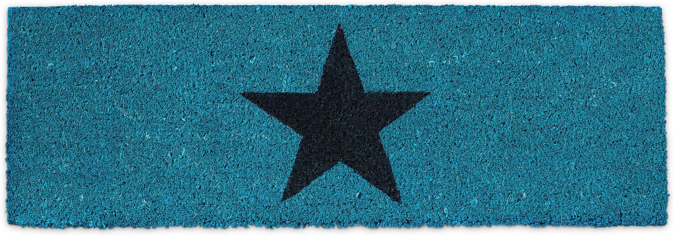 Relaxdays Narrow Coir Doormat with Large Black Star for Indoors and ...