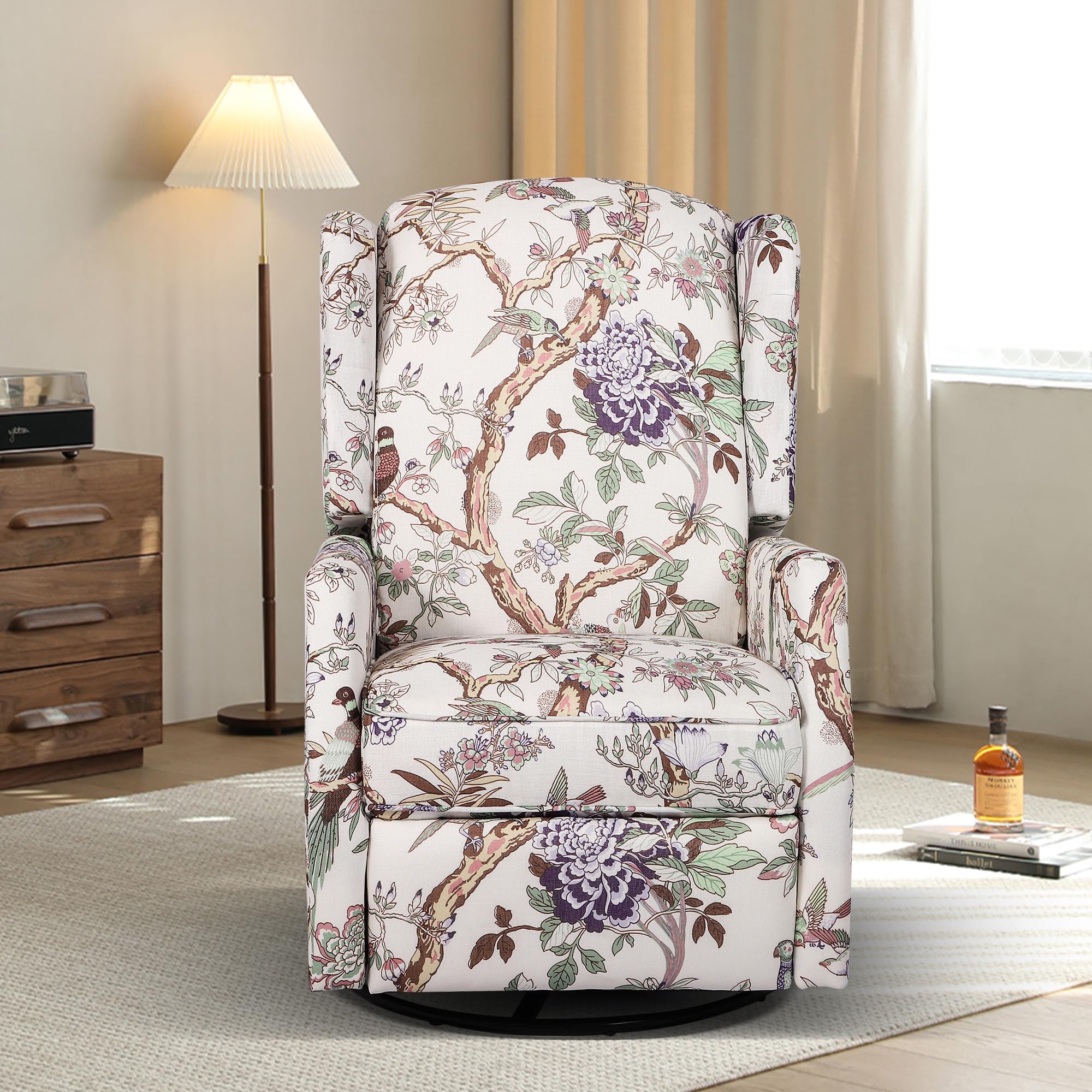 Amazon.com: GUEAPY Rocker Recliner Chair-Print Swivel Rocker Recliner ...