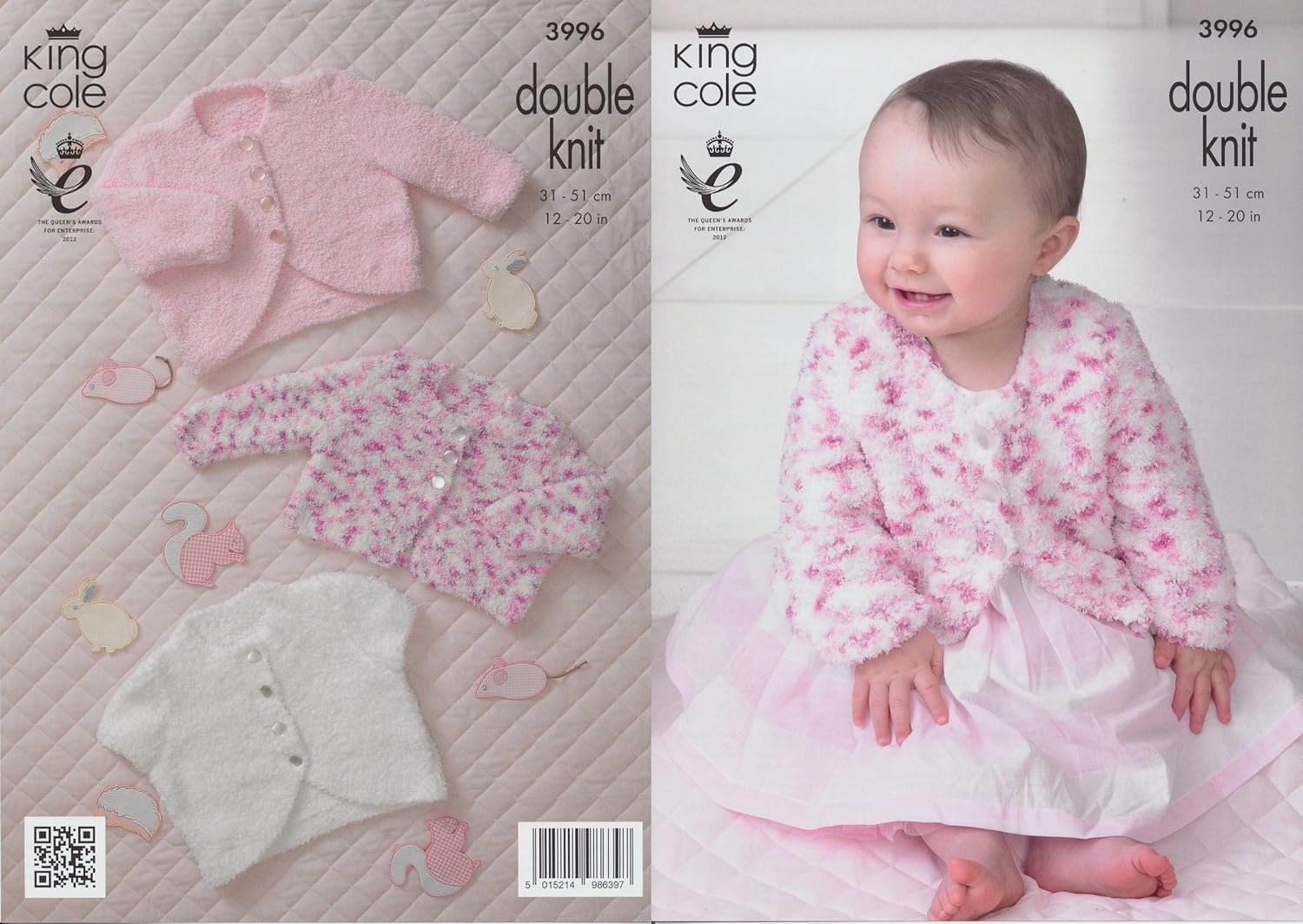 King Cole Cuddles Double Knit Knitting Pattern Baby Capped & Long ...