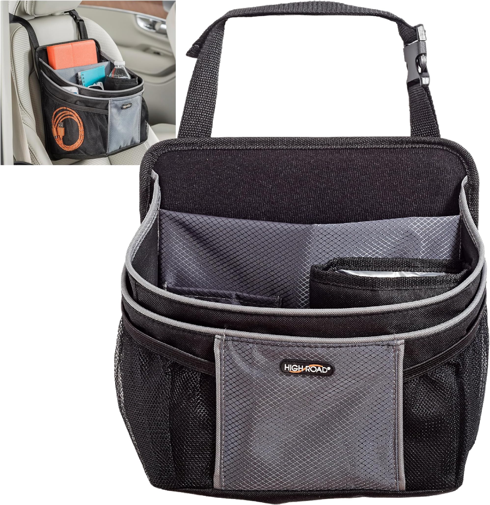 Amazon.com: Soom Car Organizer Front Seat - Foldable Cargo Holder ...