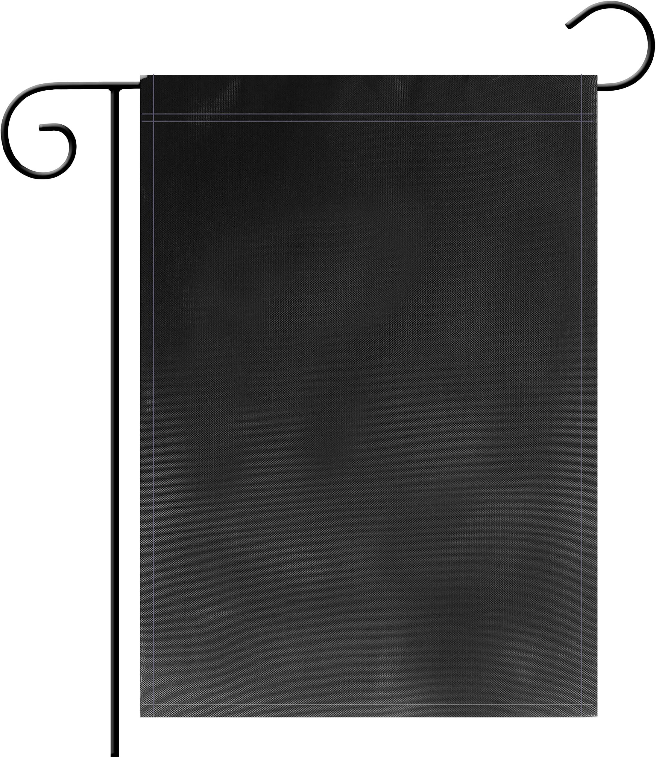 Amazon.com : Kind Girl Garden Flag,Pure Solid Black Garden Flag Color ...