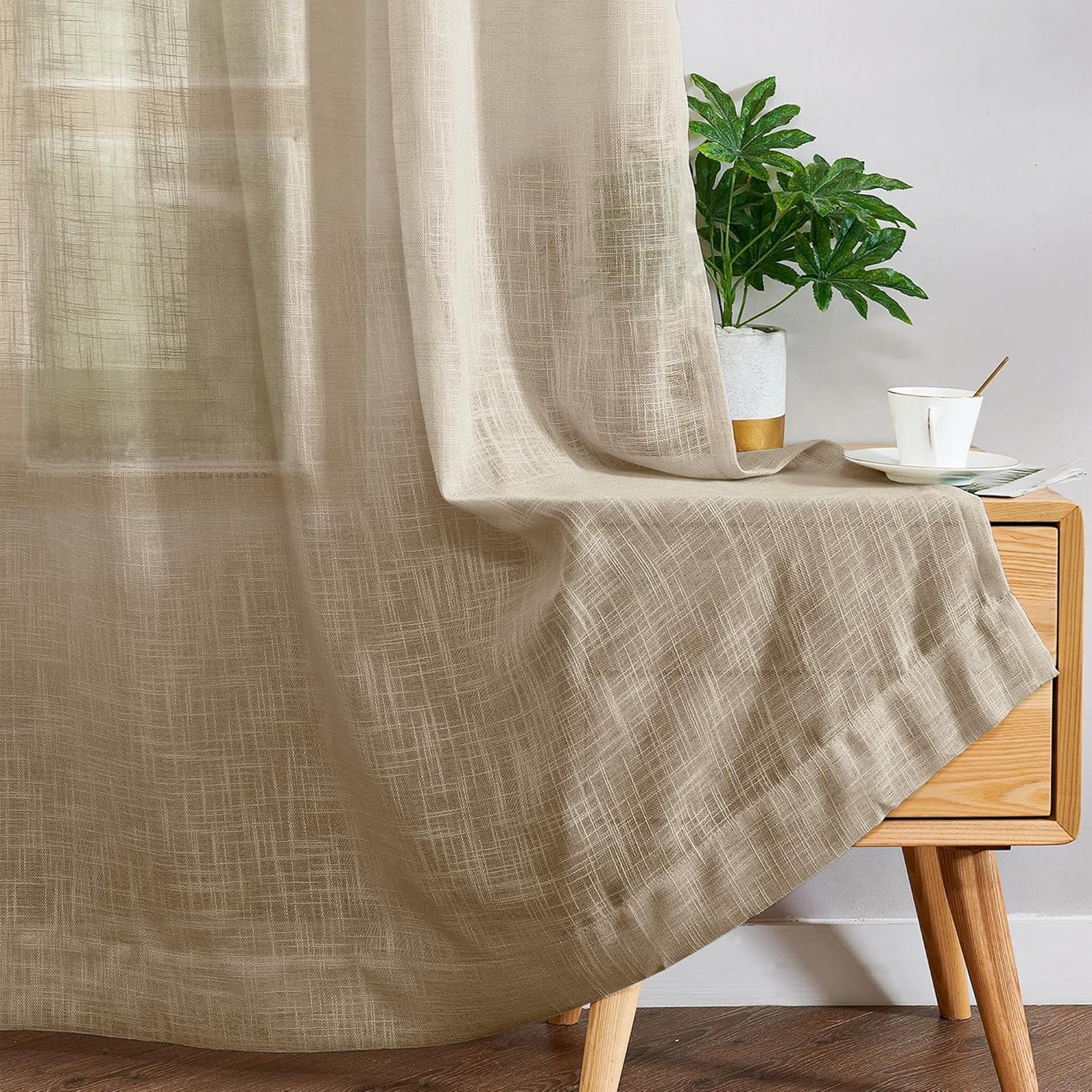 Buy Story@Home Window Cotton Curtains 5 Feet Long Set of 2 | Solid ...