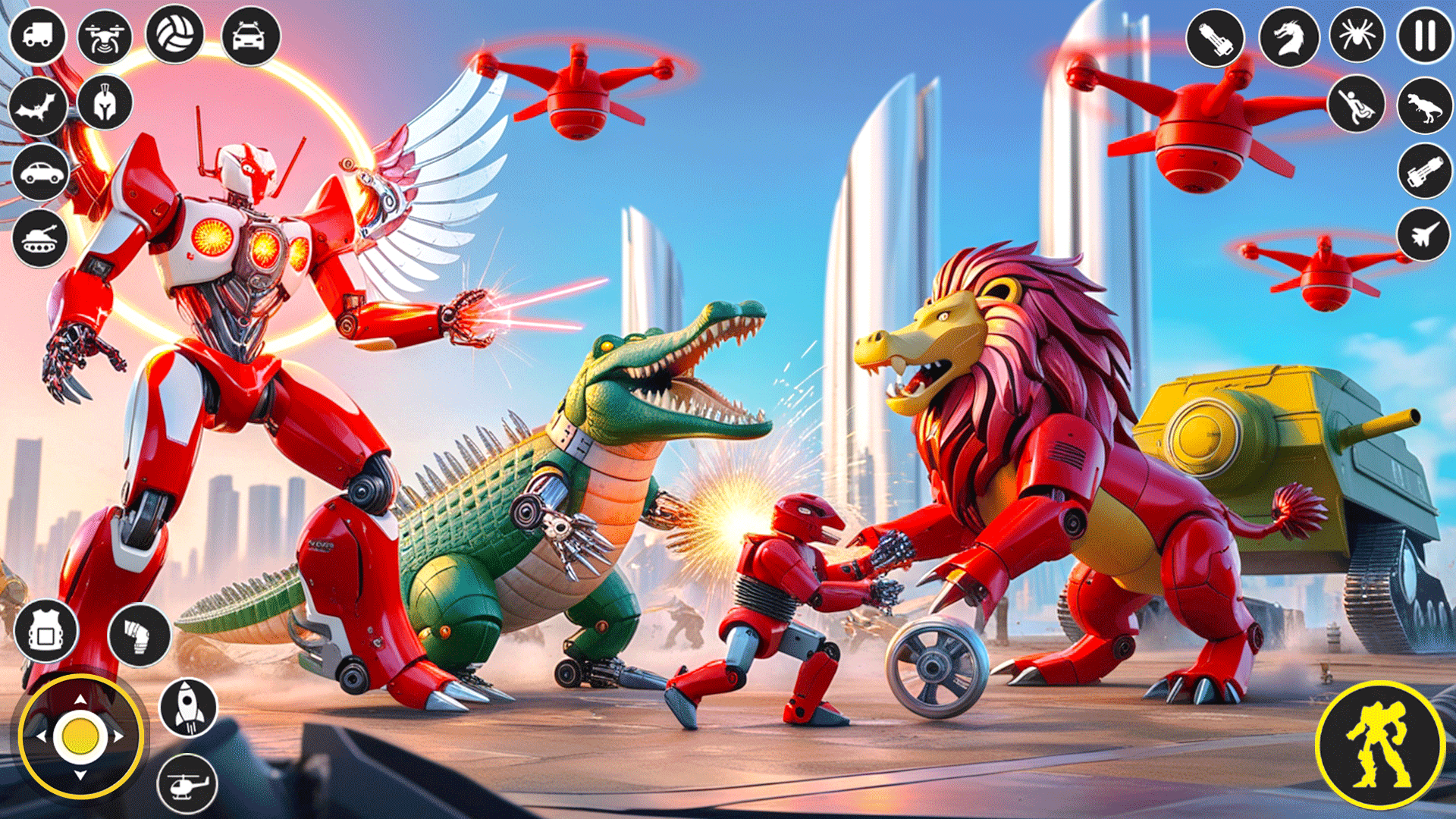 Ultimate Animal Robot Transformation Battle: Multi Robot Shooting Game ...