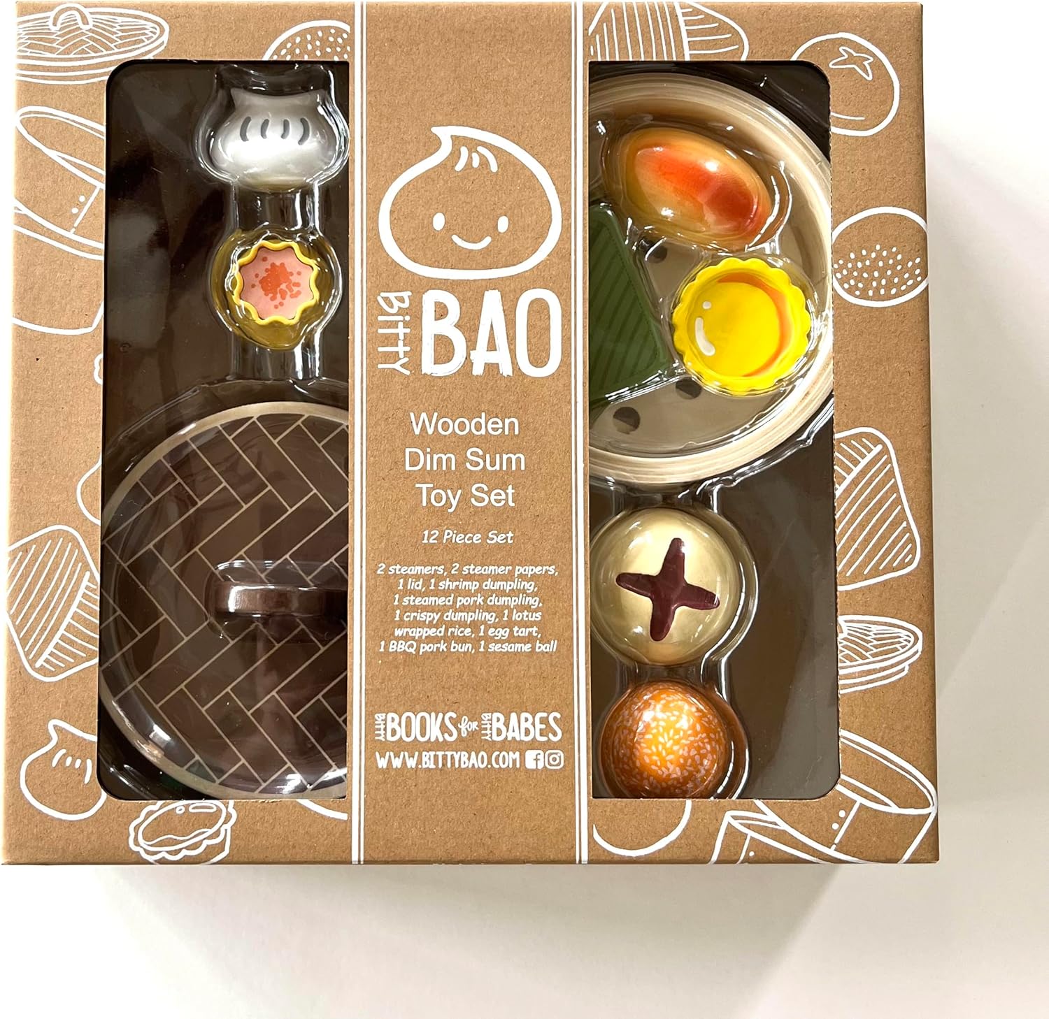 Amazon.co.jp: Bitty Bao Wooden Dim Sum Toy Set : Benard, Lacey: Toys ...