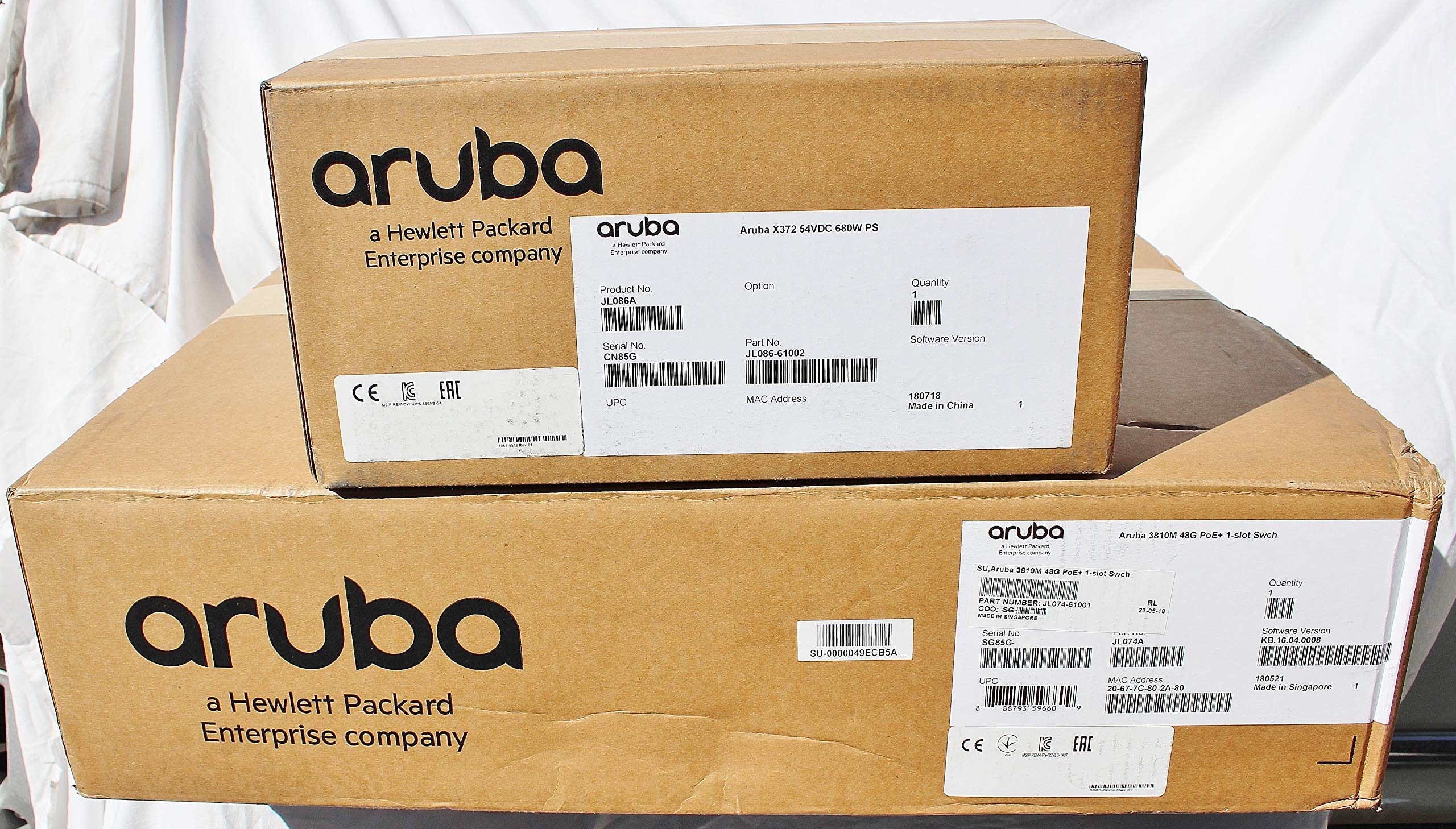 Amazon.com: Aruba (JL074A) 3810M 48G PoE+ 1-Slot Switch with JL086A ...