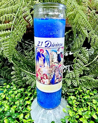 Amazon.com: 21 Division Candle | Vela de 21 Divisiones Spiritual Prayer ...