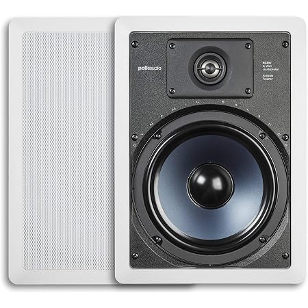 Amazon.com: Polk Audio RC85i 2-way Premium In-Wall 8in Speakers, Pair ...