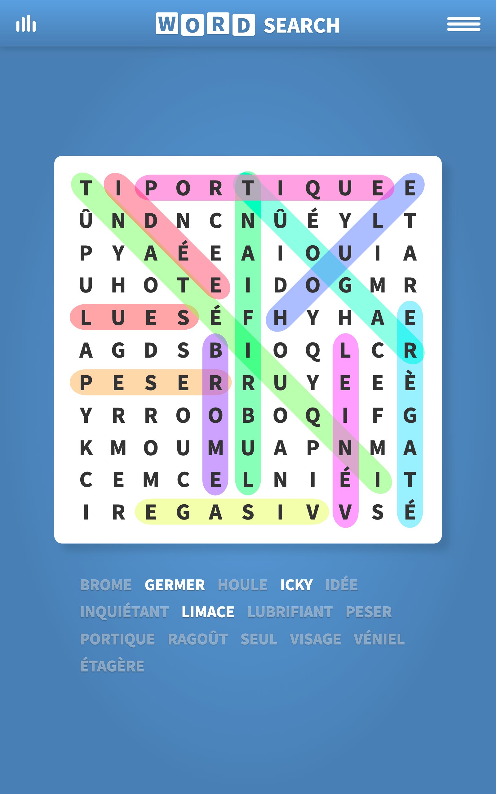 Mots Mêlés en Français - Application sur Amazon Appstore