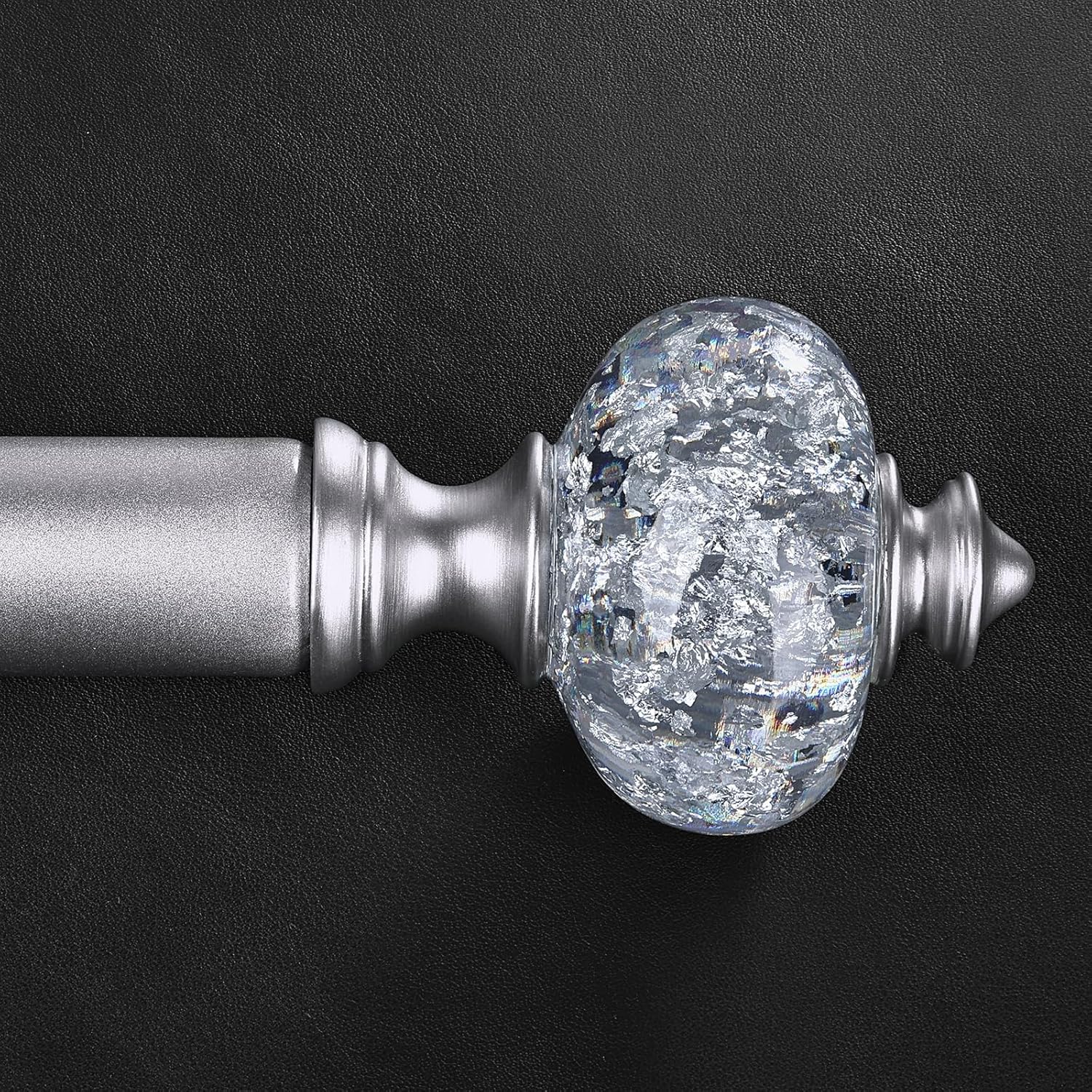 Amazon.com: JRZOO Silver Curtain Rod for Windows 28 to 48 Inches, 1 ...