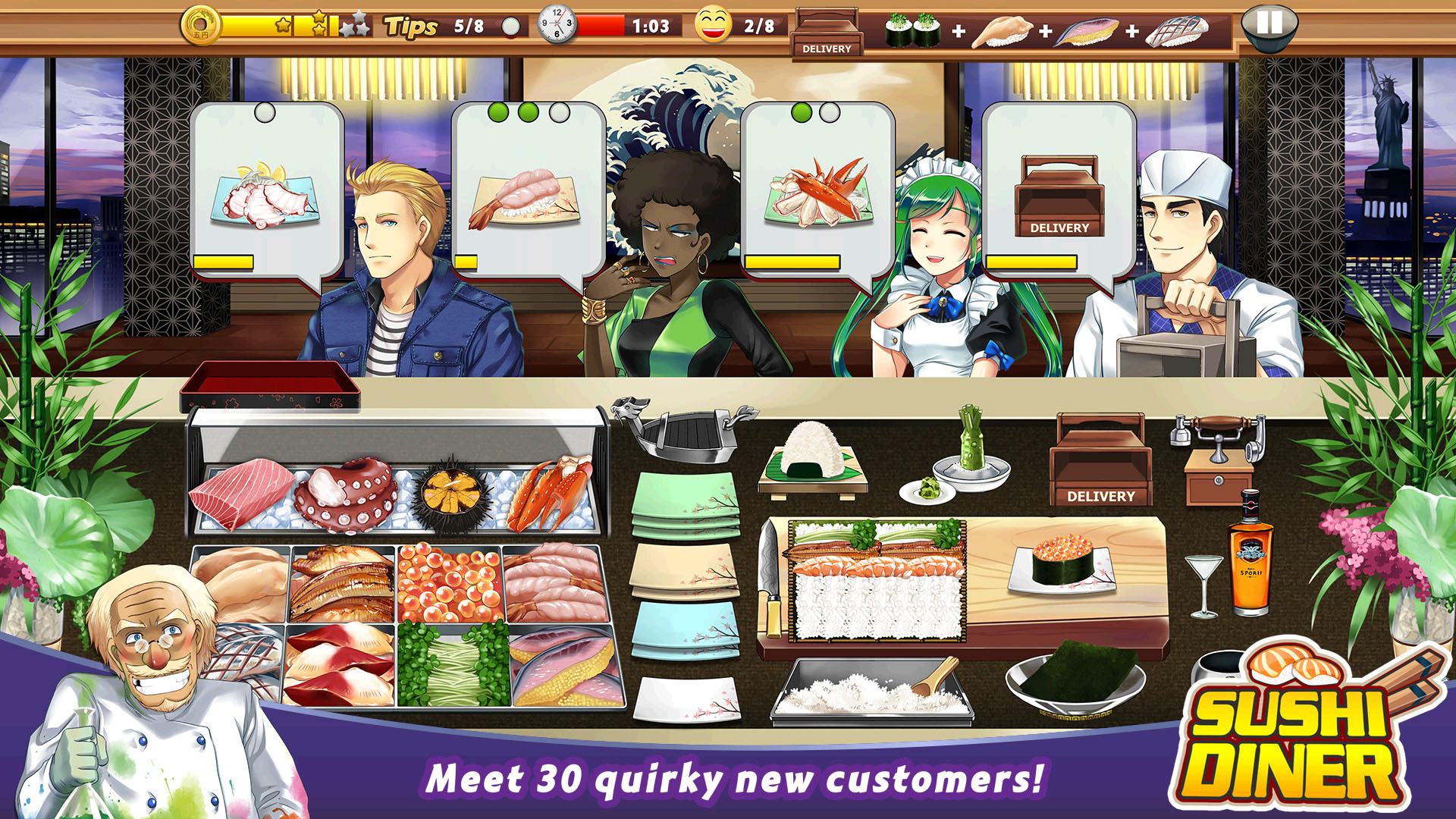 Sushi Diner - Fun Japanese Sushi Restaurant Kitchen Cooking Game - App ...