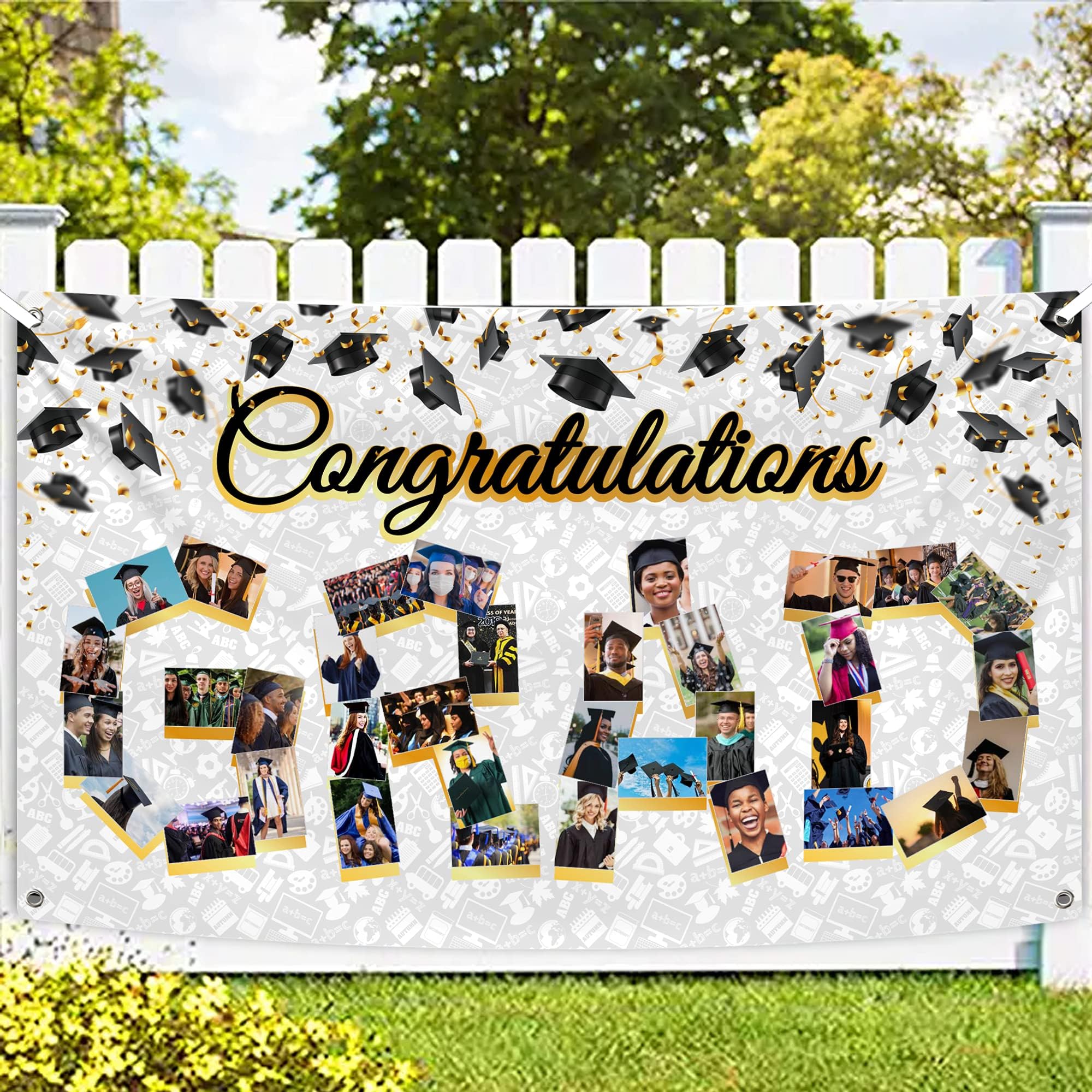 Amazon.com: Graduation Photo Banner Decorations Class of 2023 Picture ...