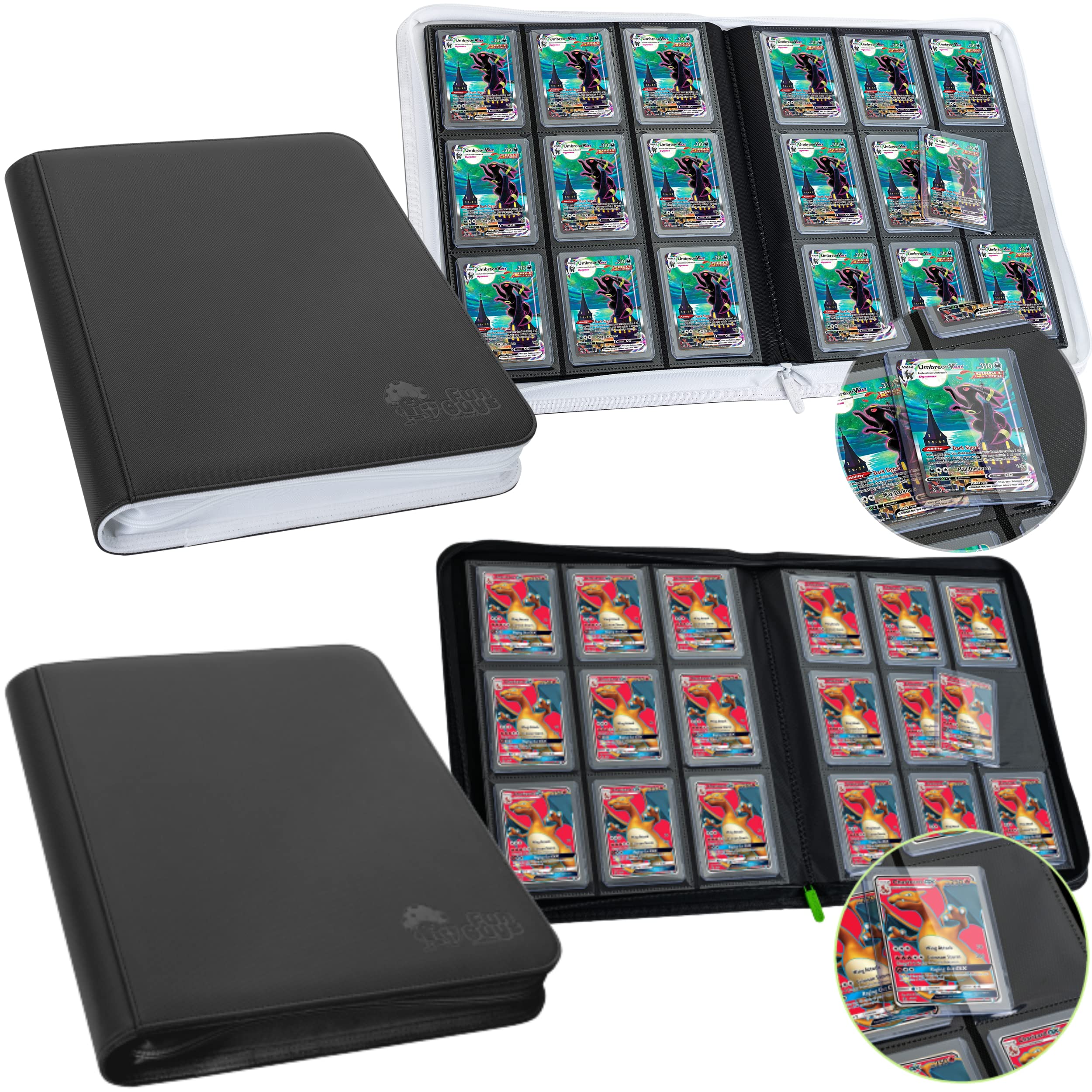 Amazon.com : Toploader Binders Bundle - 2 Top Loader Binder, 9 Pocket ...