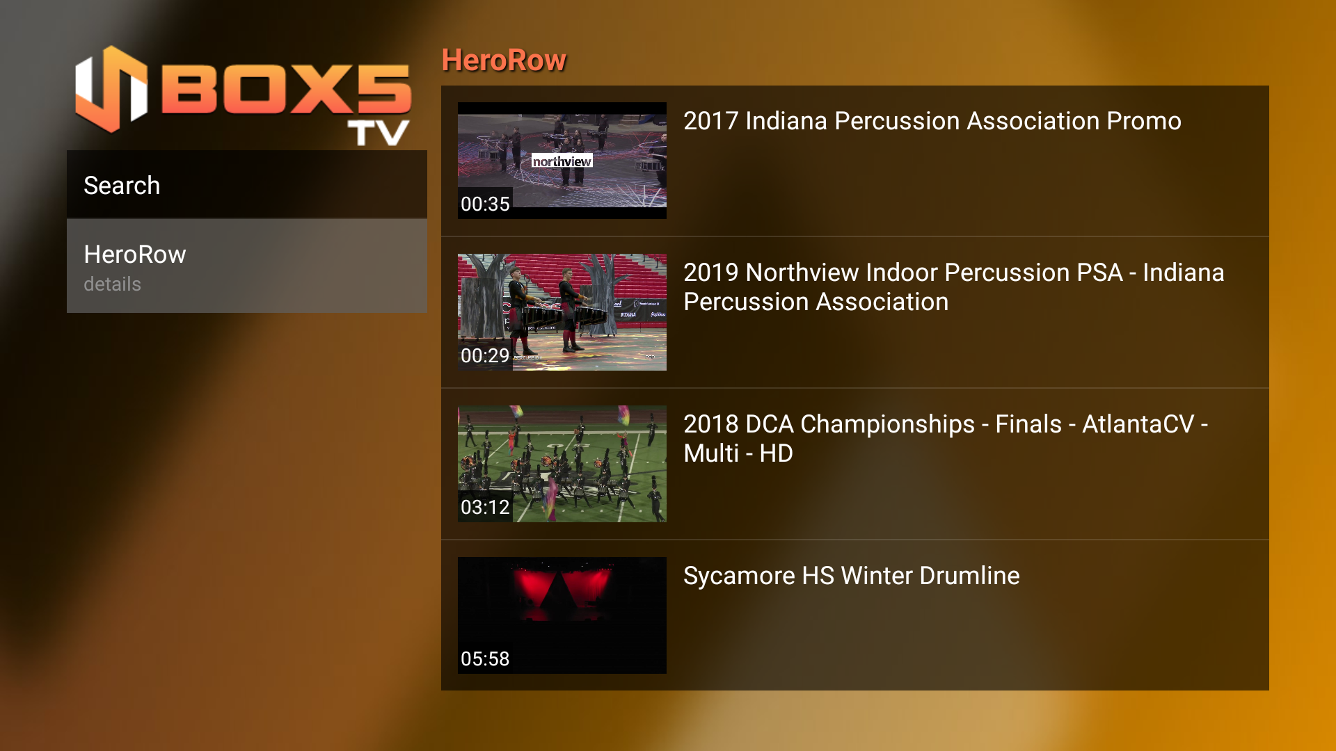 BOX5-TV - App on Amazon Appstore