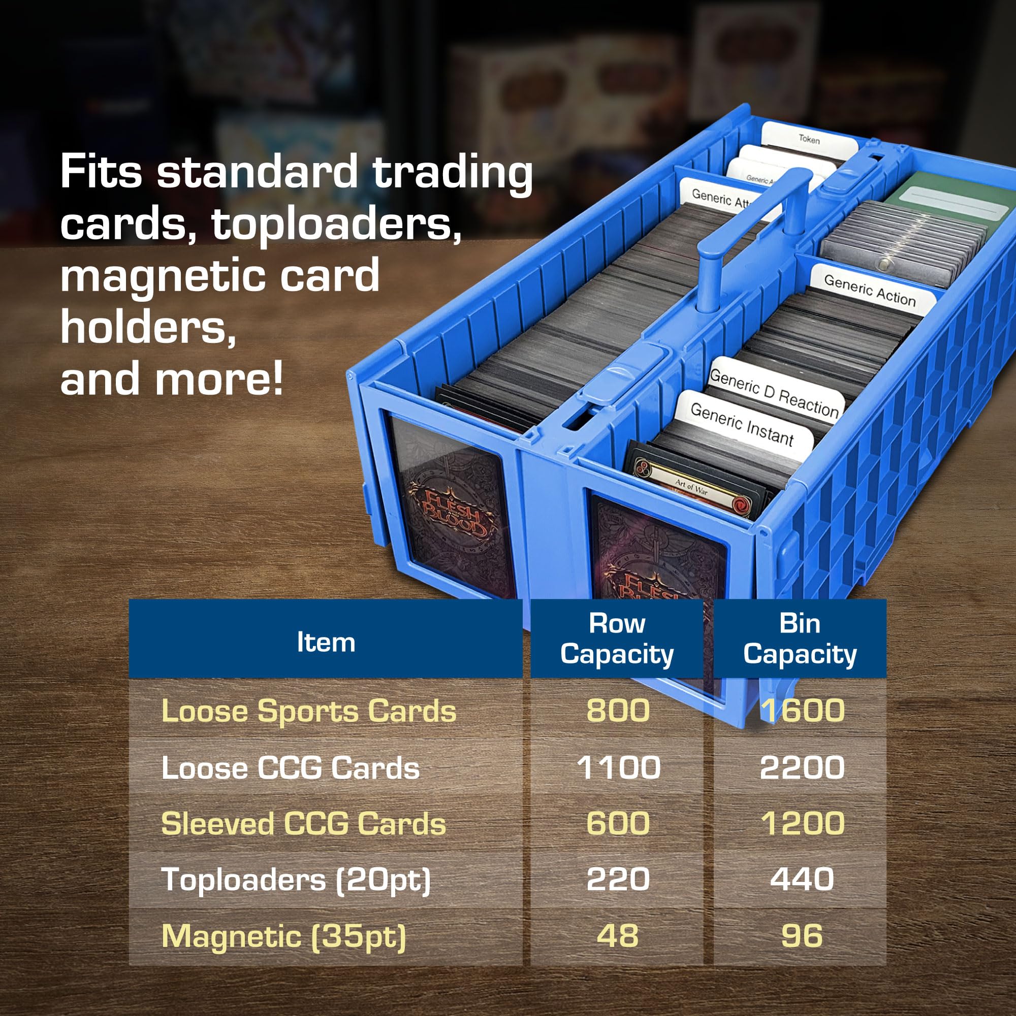 Snapklik.com : BCW Collectible Card Bin