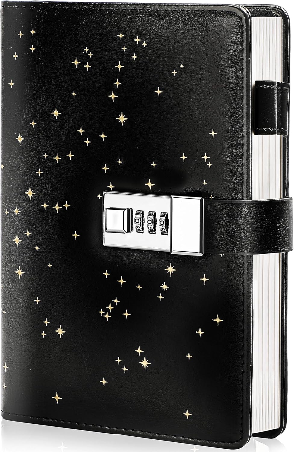 Lock Diary for Women Starry Lock Journal Refillable Personal Locking ...