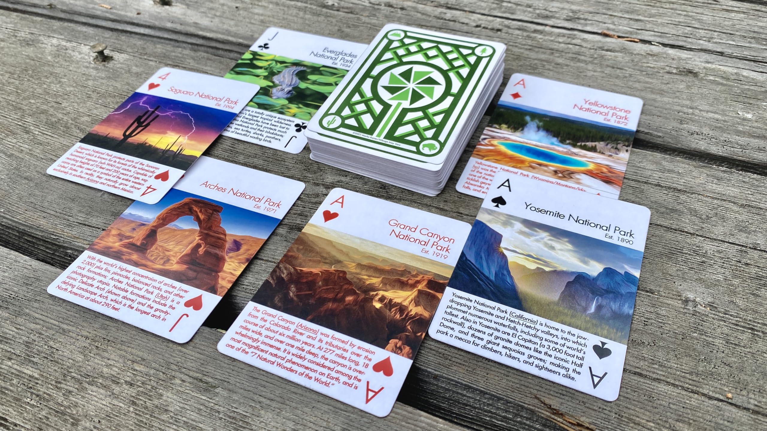 Amazon.com: National Park Playing Cards: 54 Unique Illustrations with ...