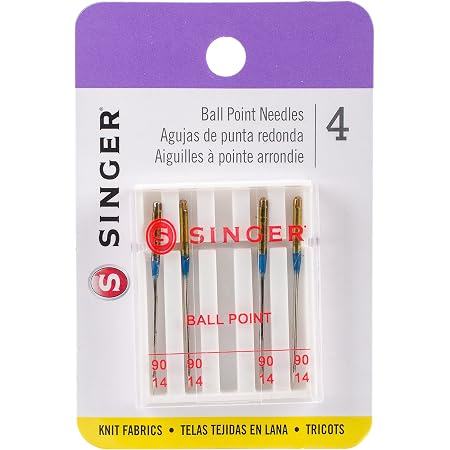 Amazon.com: SINGER 04809 Titanium Universal Ball Point Machine Needles ...