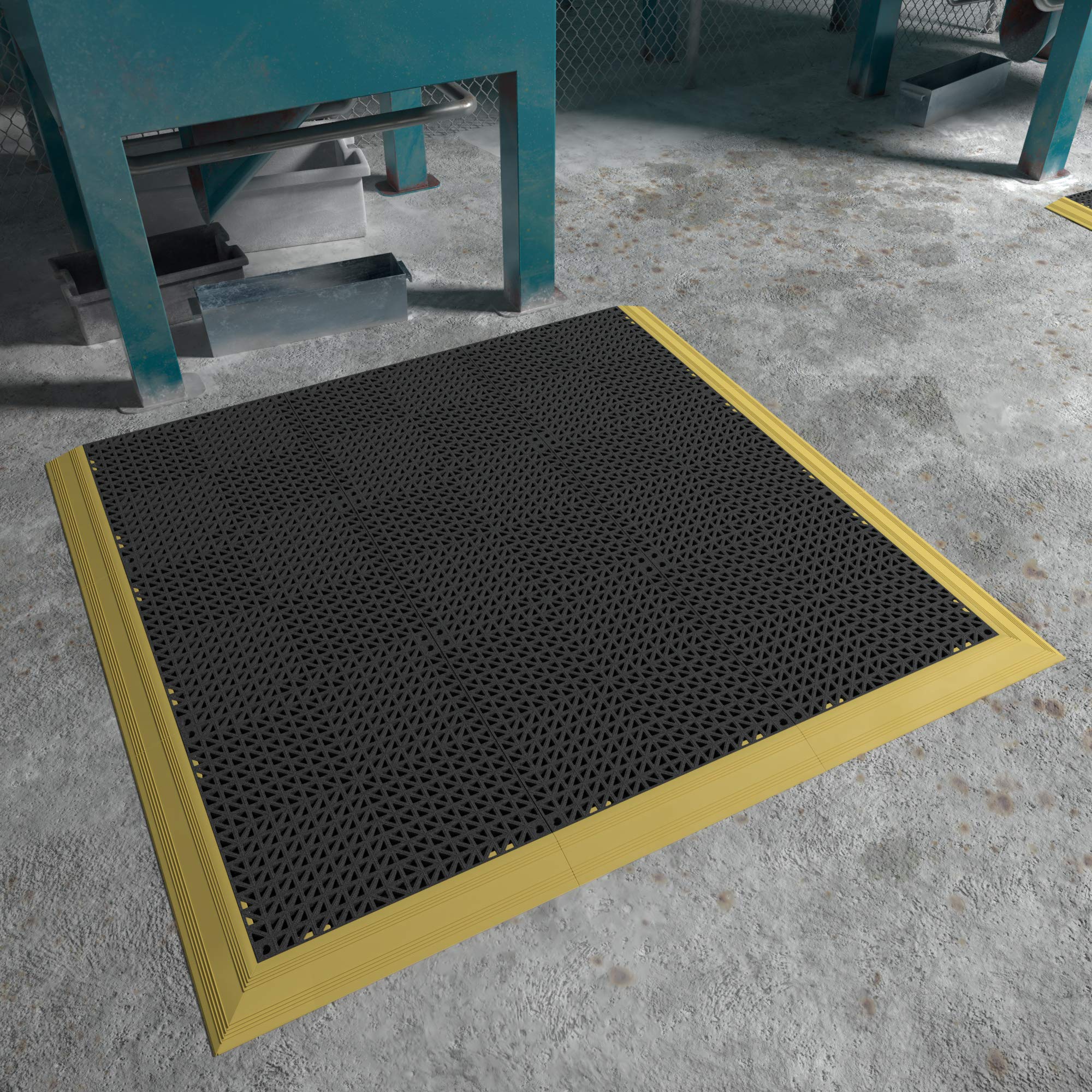 AmazonCommercial Safety Ramp Border for Anti-Fatigue Drainage Mat ...